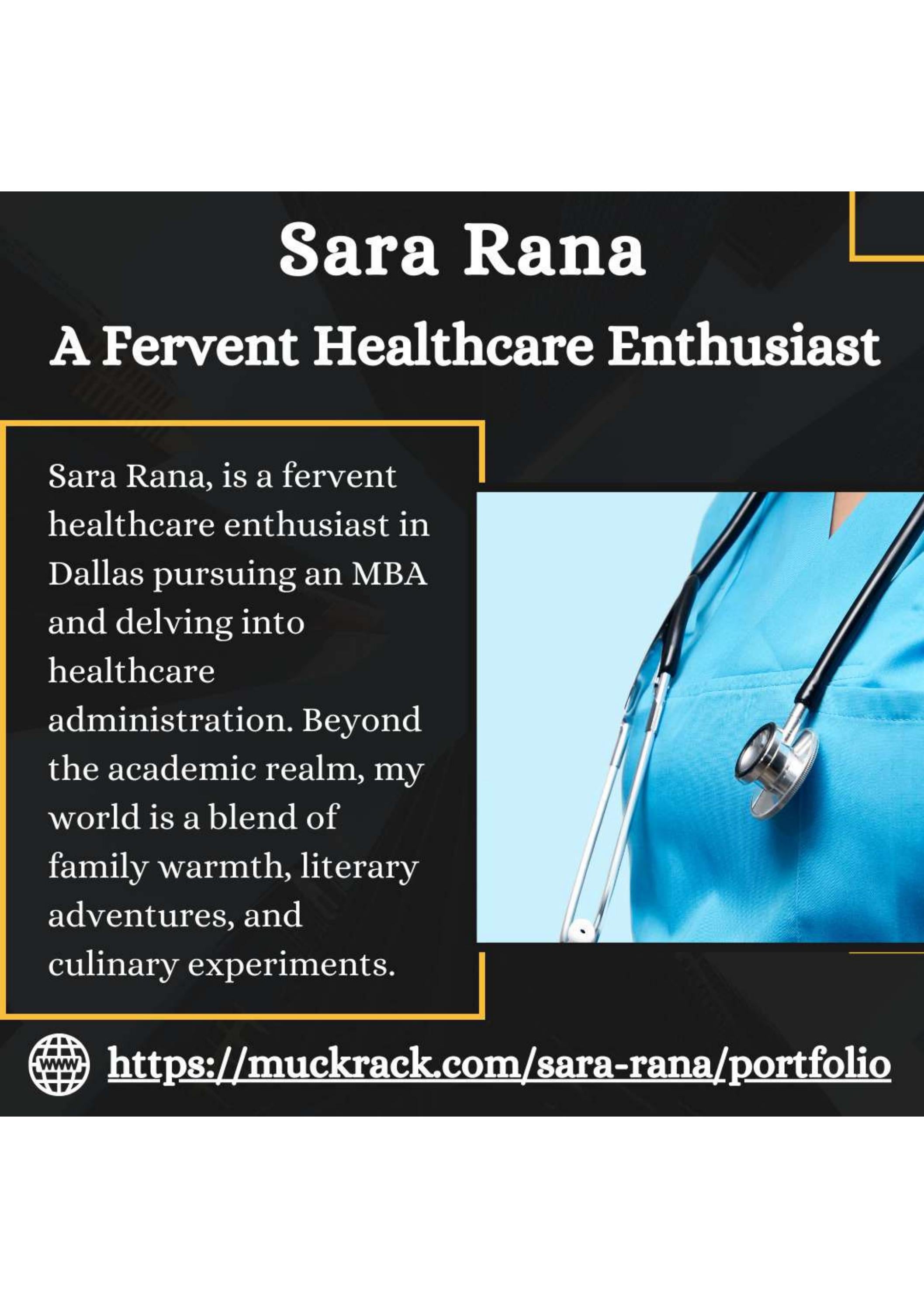 Sara Rana - A Fervent Healthcare Enthusiast by sararana_ - Issuu
