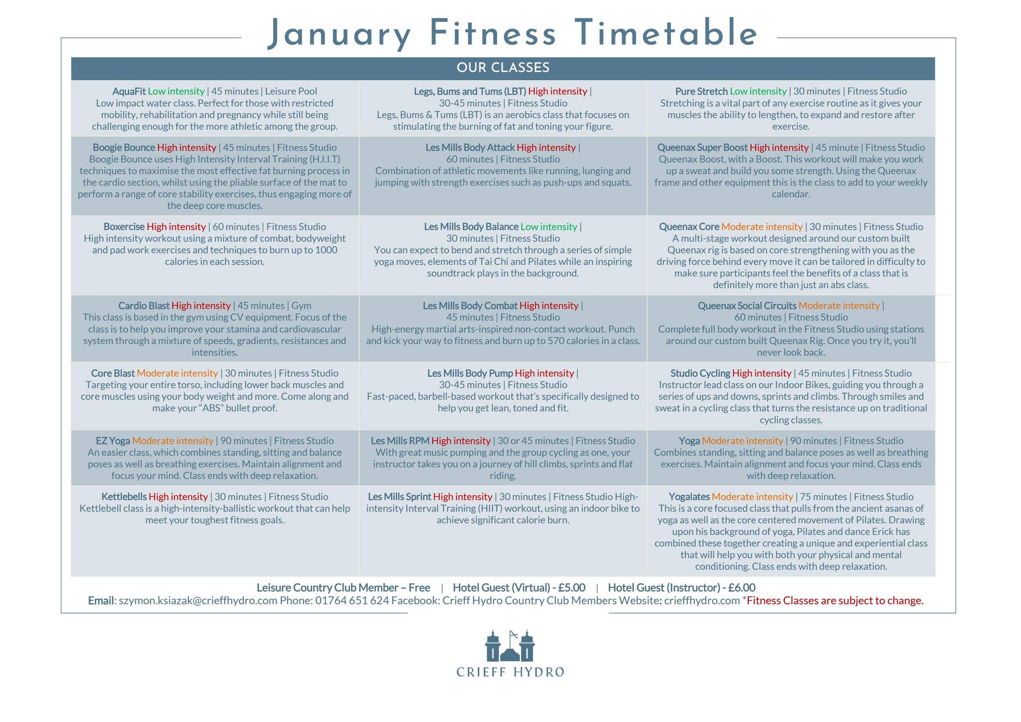 January Timetable by Crieff Hydro Family of Hotels - Issuu
