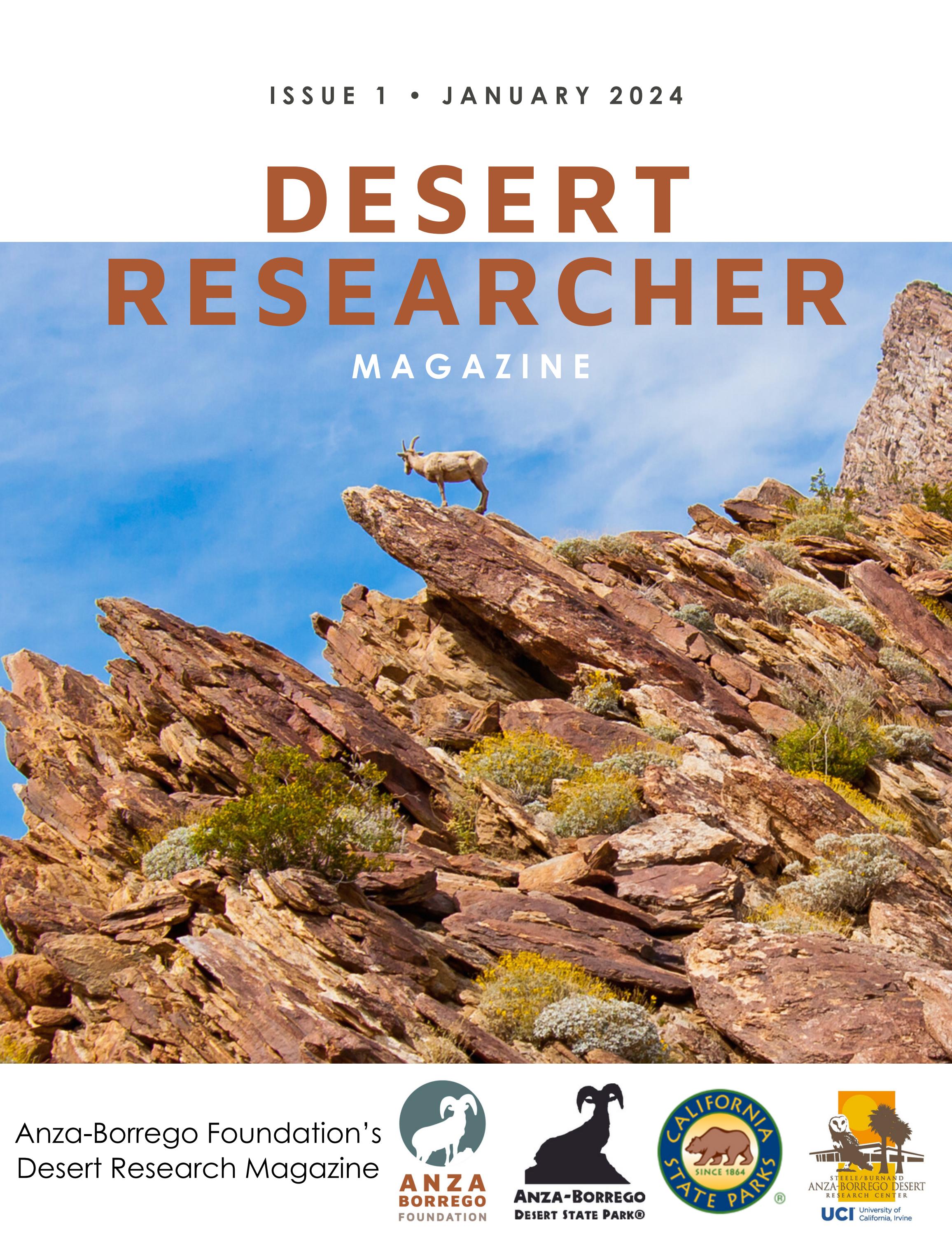 Desert Researcher Magazine Issue 1 by Anza-Borrego Foundation - Issuu