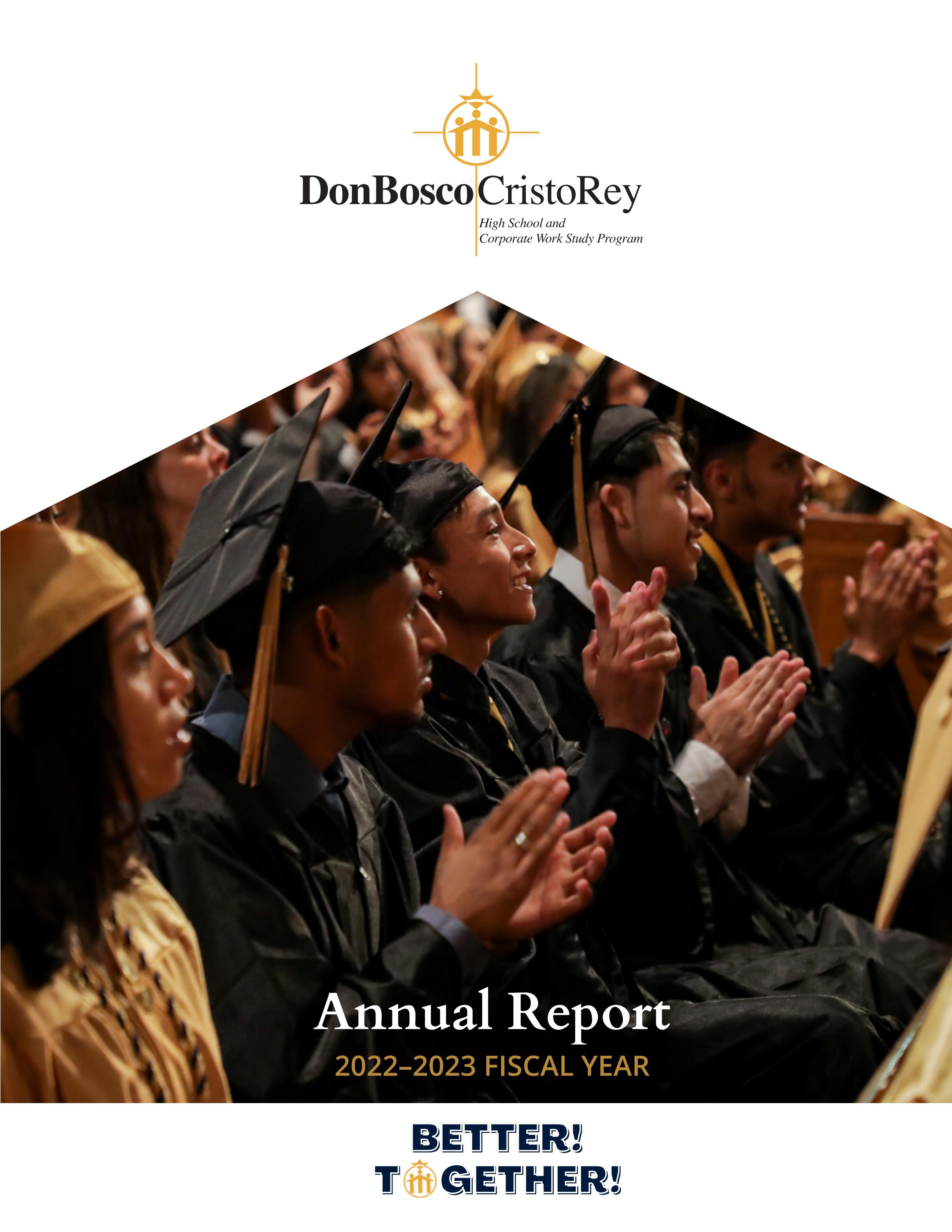 Don Bosco Cristo Rey Annual Report 2023 by DonBoscoCristoRey - Issuu