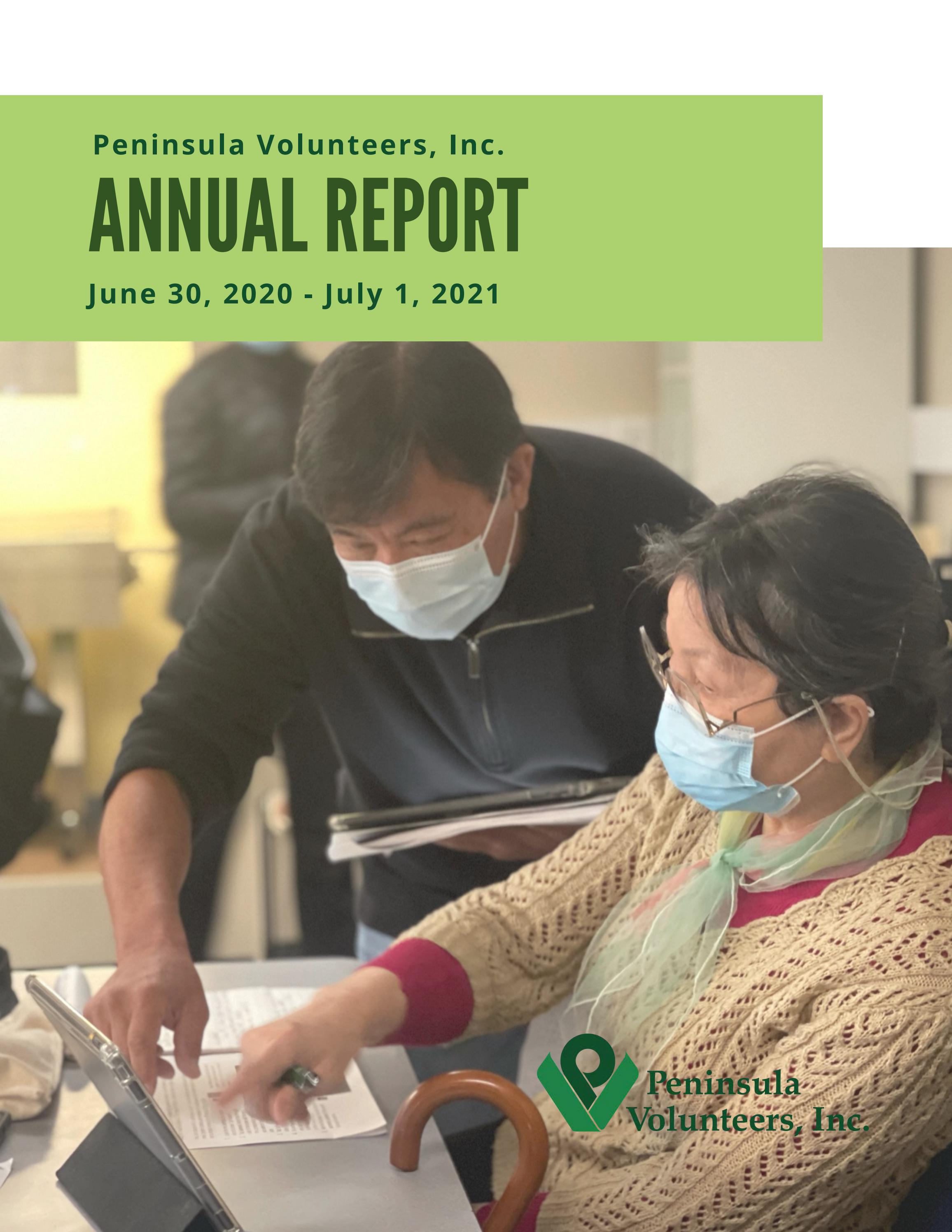 2020-2021 Peninsula Volunteers, Inc. Annual Report by ...