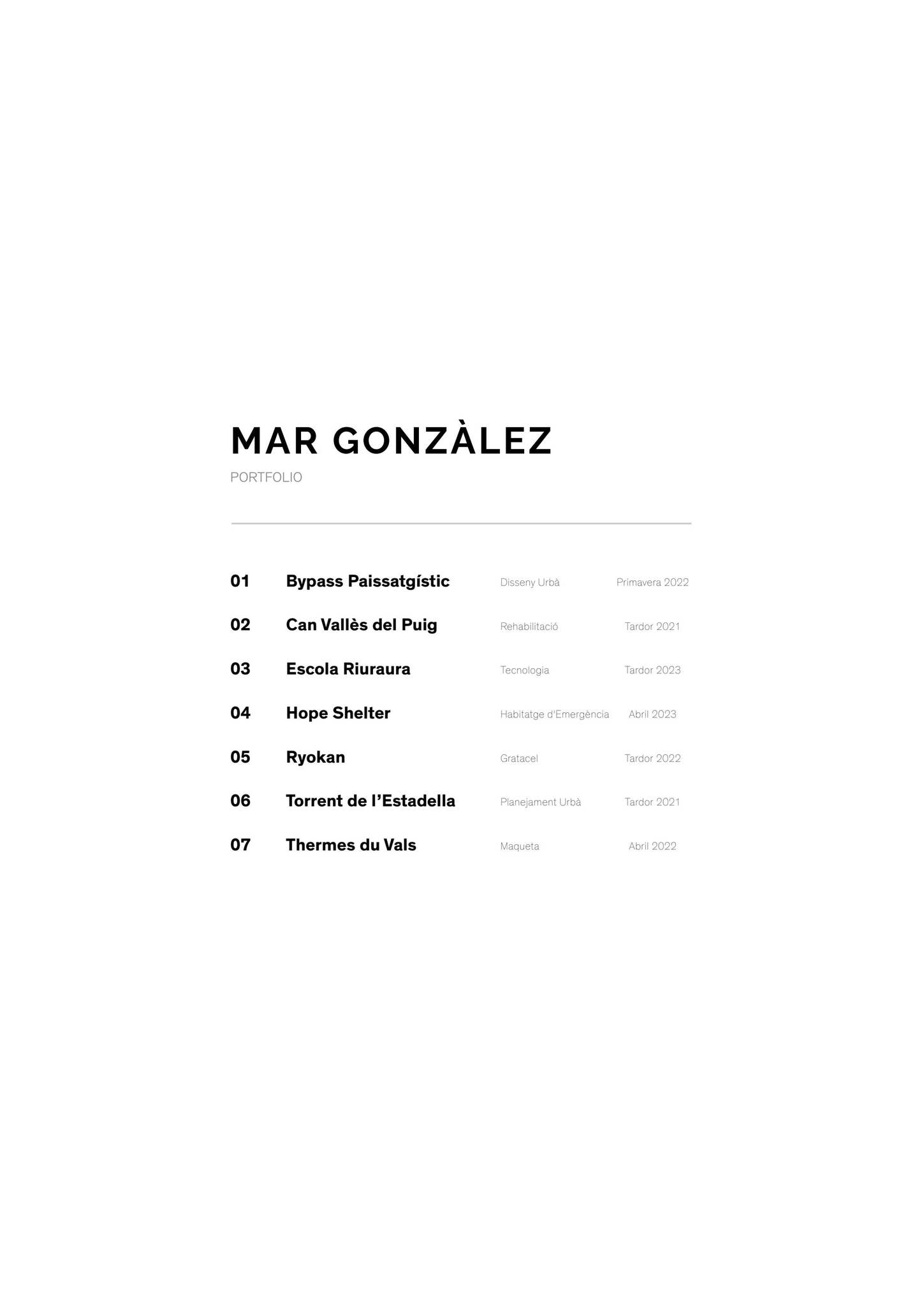 PORTFOLIO | 2024 | Mar Gonzàlez Cardona by Mar Gonzàlez Cardona - Issuu