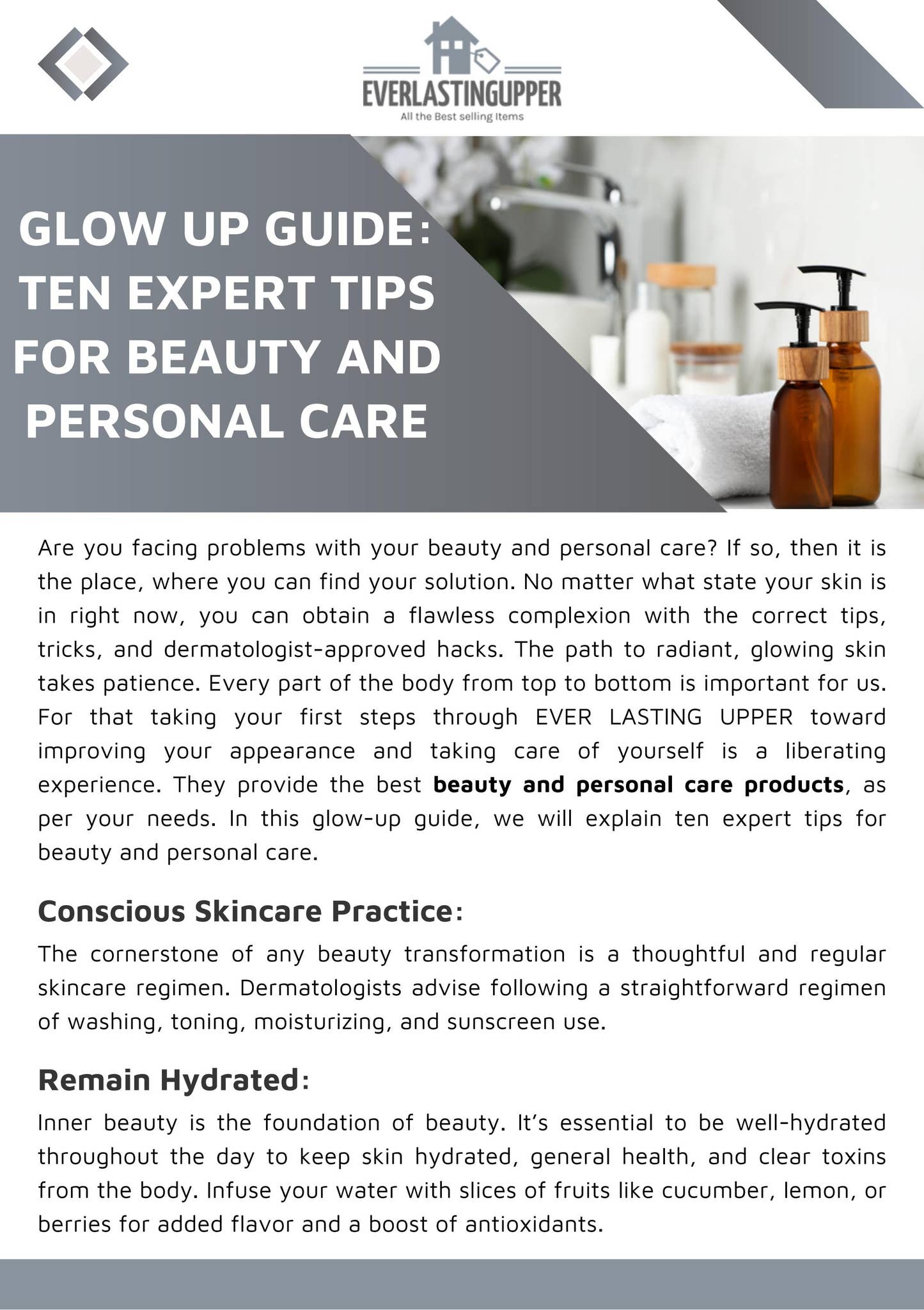 Glow up Guide- Ten Expert Tips for Beauty and Personal Care by Everlasting Upper - Issuu