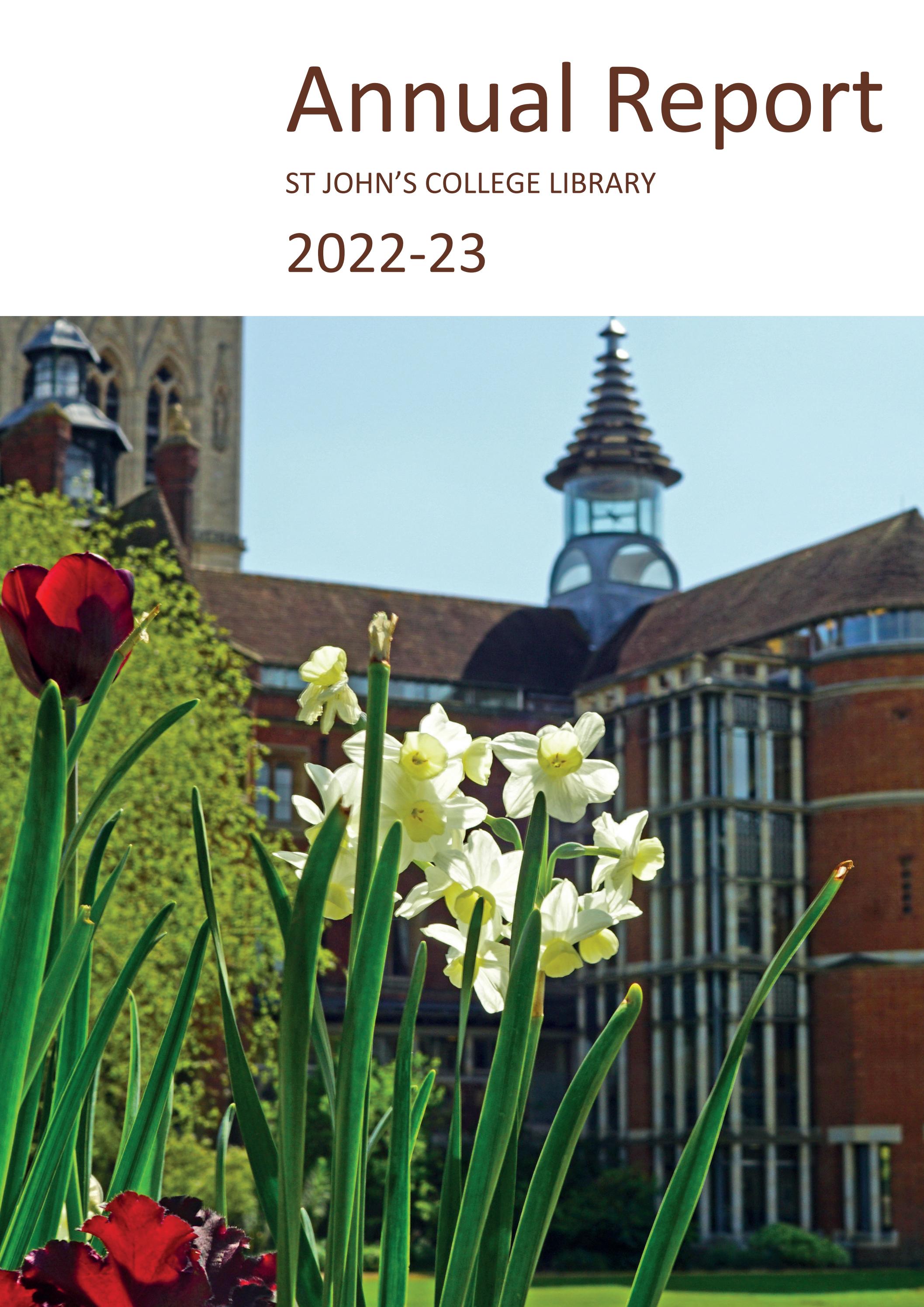 Library Annual Report 2022-2023 by St John's College, Cambridge - Issuu