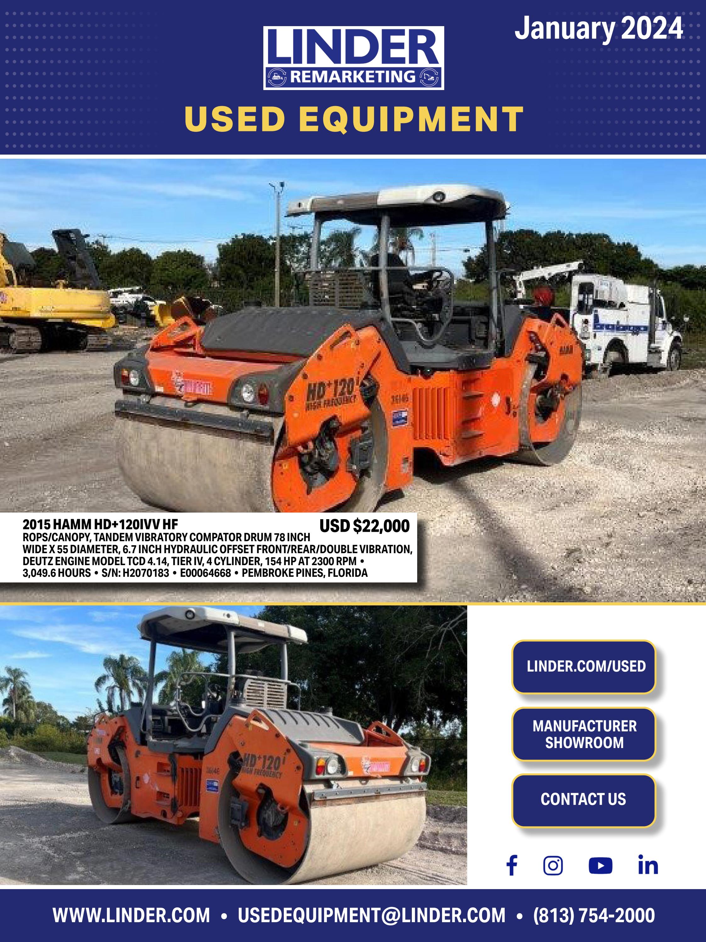 Linder Used Equipment January 2024 by Construction Publications, Inc ...
