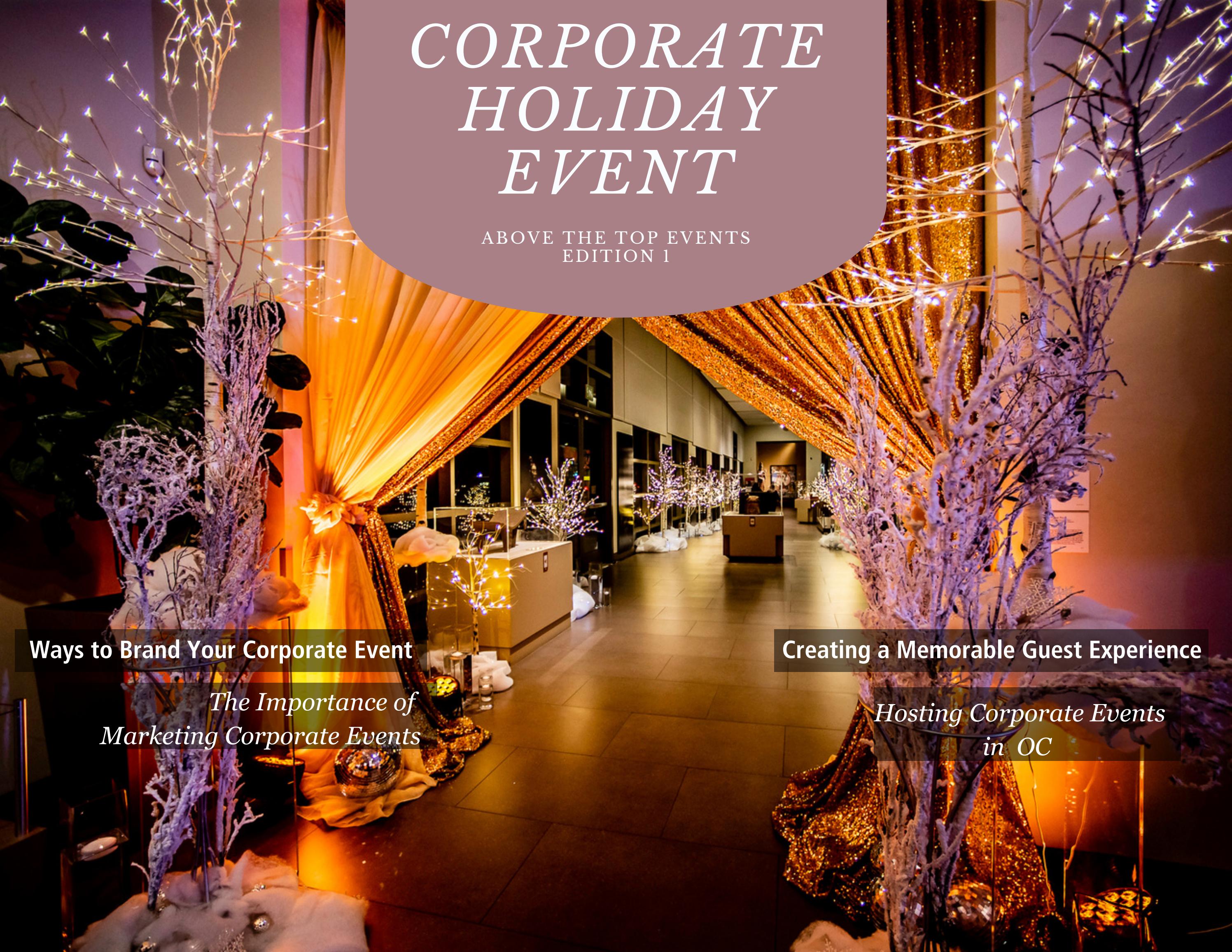 Corporate Holiday Event Edition 1 by abovethetopevents.com - Issuu