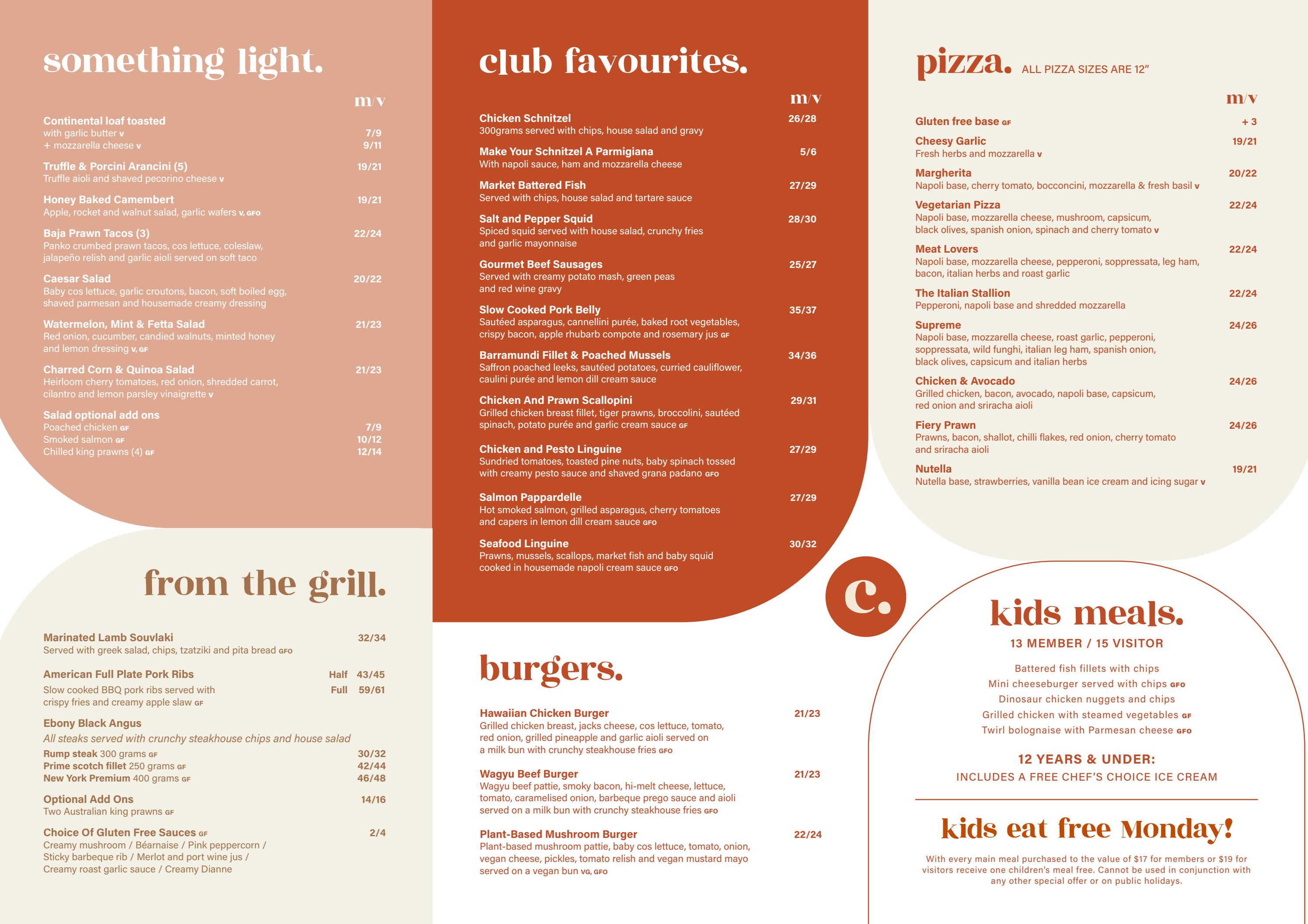 Castle Hill RSL - Courtyard Kitchen Menu by chrg.syd - Issuu
