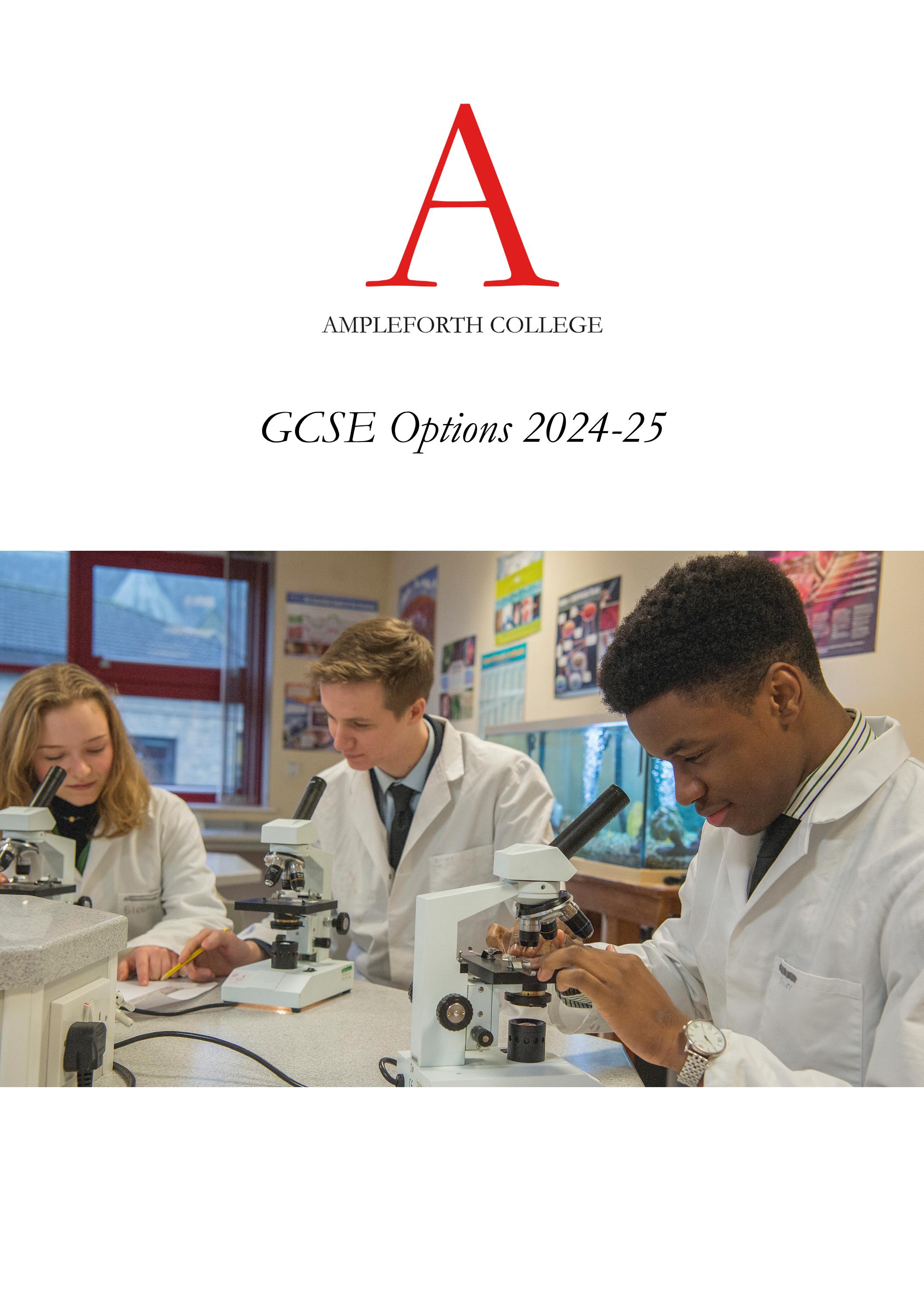 GCSE Options 2024/25 by ampleforthcollege - Issuu