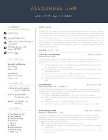 Resume - Alexander Gan by Alex Gan - Issuu