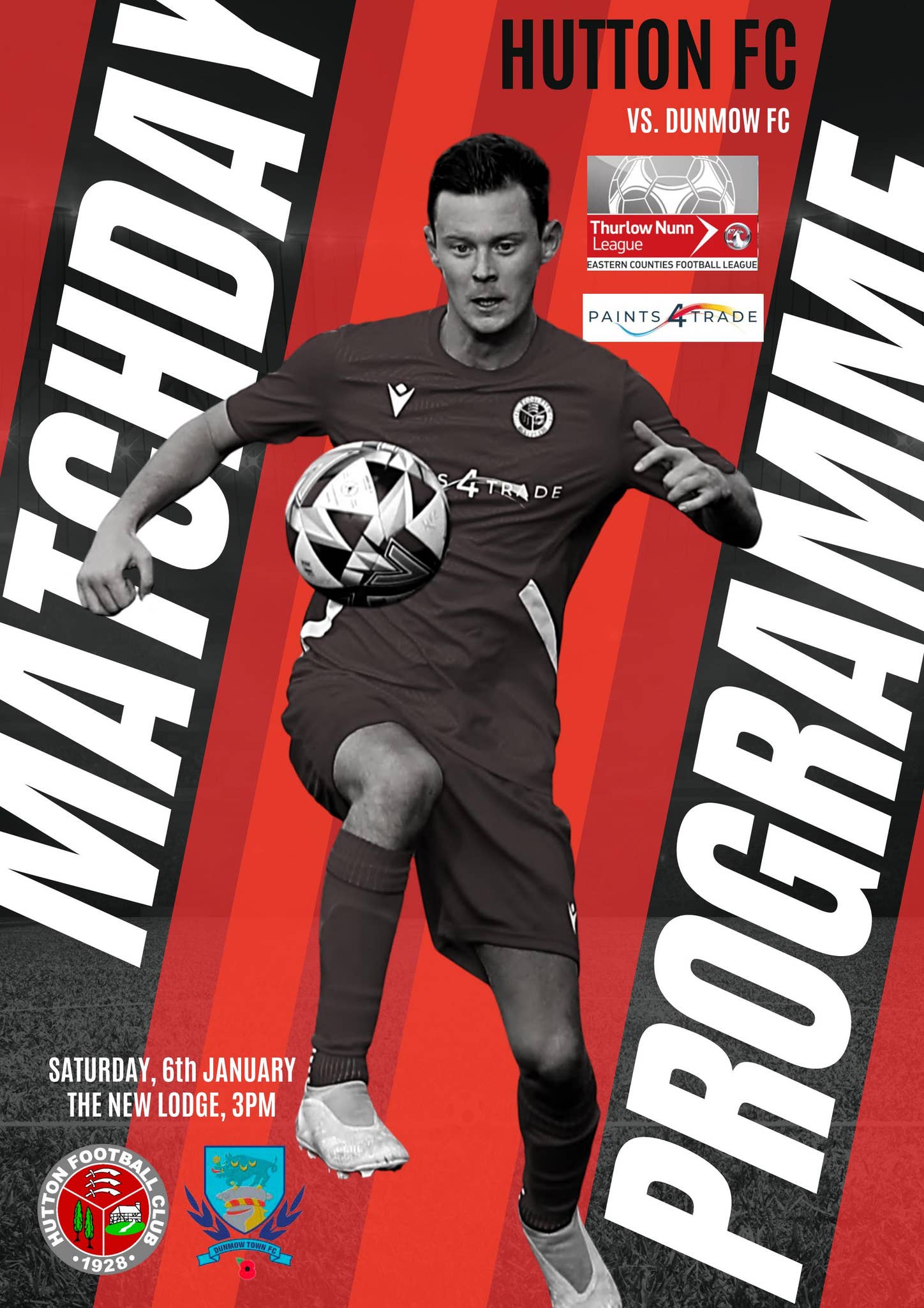 Hutton FC vs. Dunmow Town FC Matchday Programme 06.01.24 by Hutton ...
