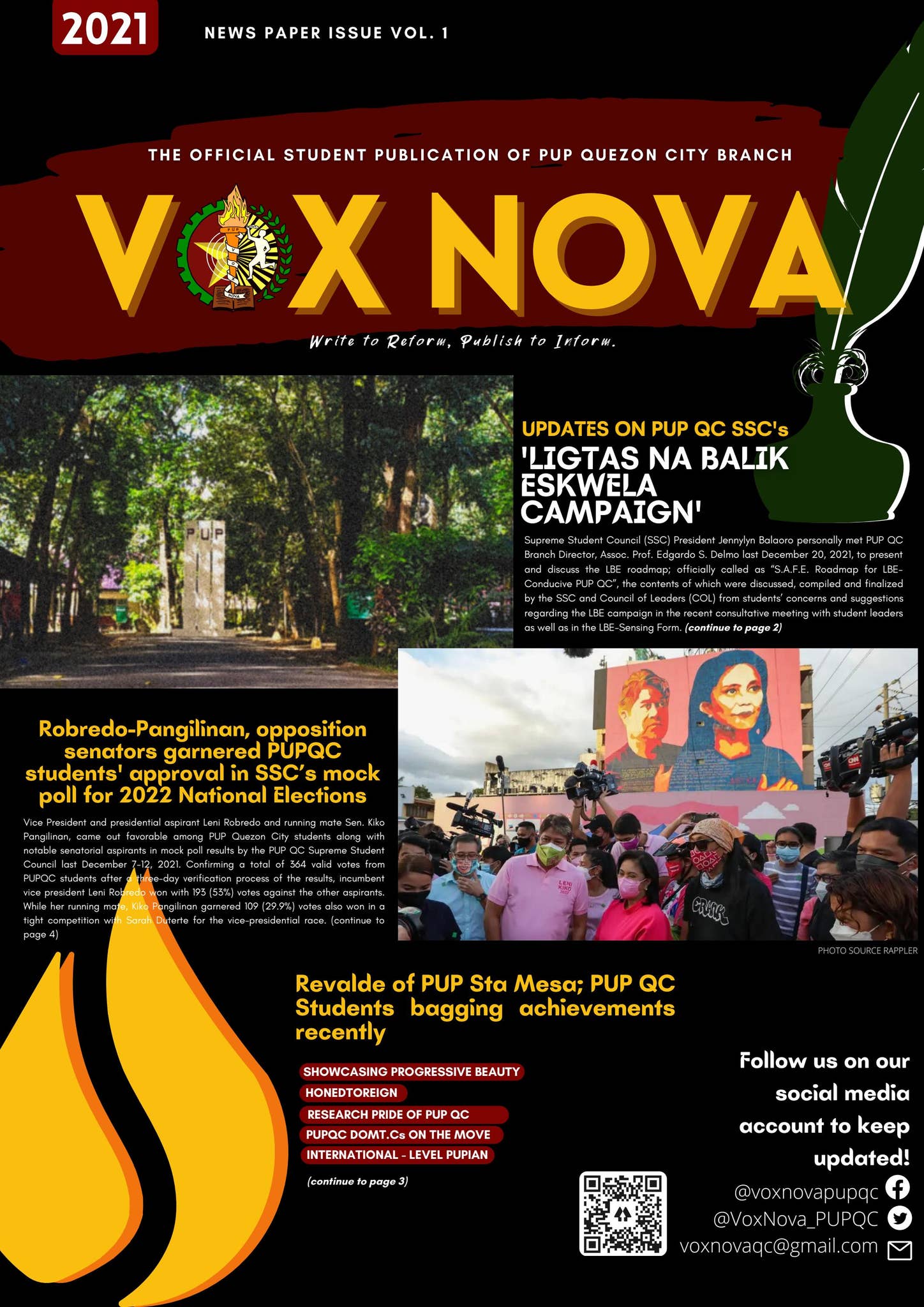 Vox Nova 2021 Newspaper Vol. 1 by Vox Nova - Issuu