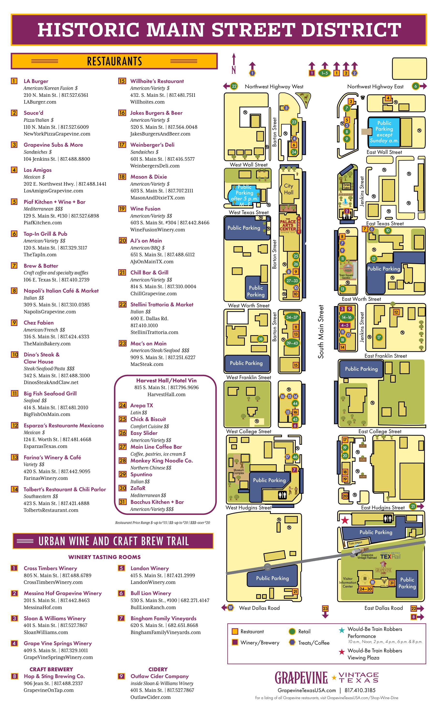 2024 Grapevine Historic District Map by Texas Nursery & Landscape ...