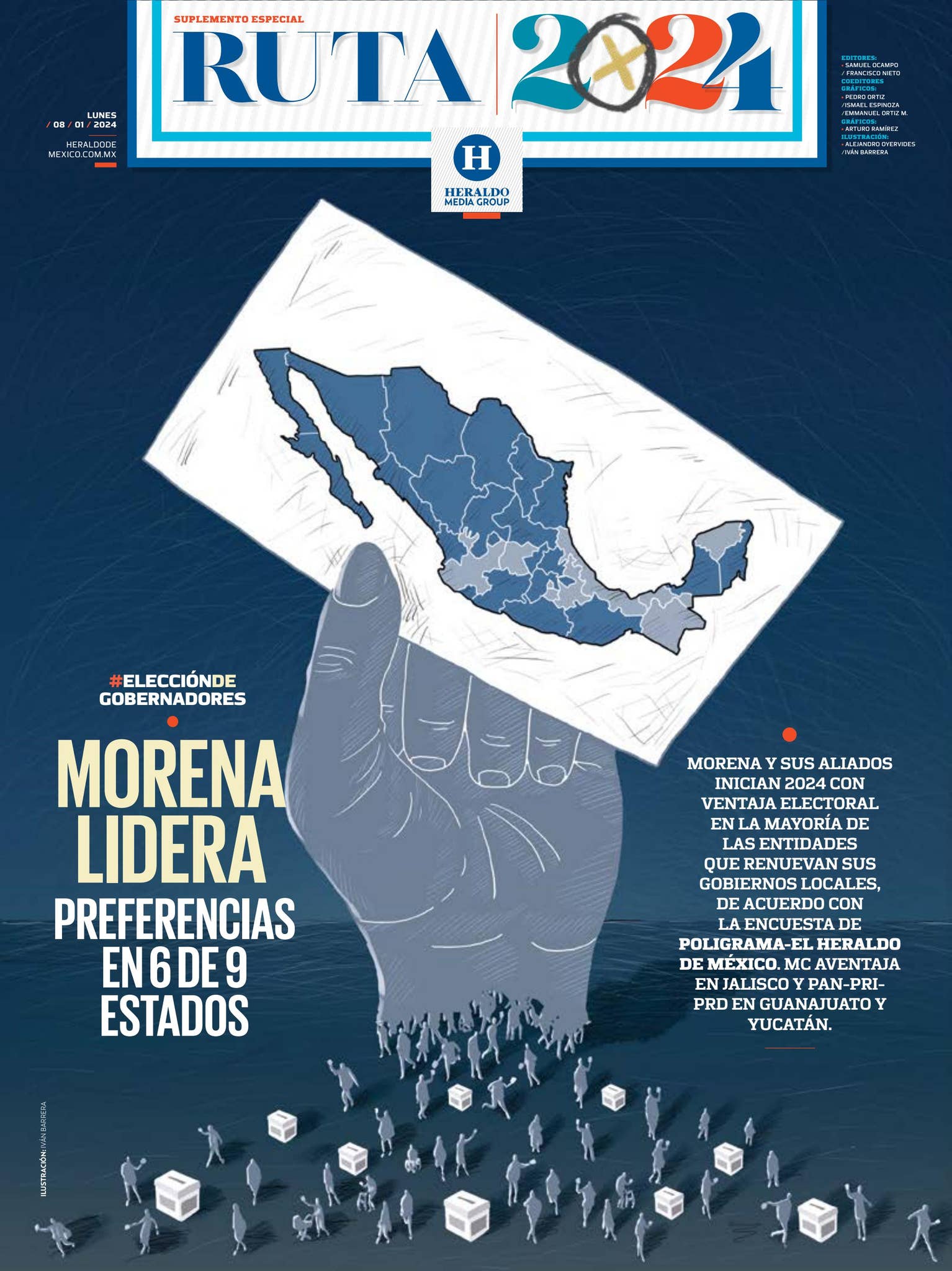 Morena lidera preferencias de 6 a 9 estados by El Heraldo de México - Issuu