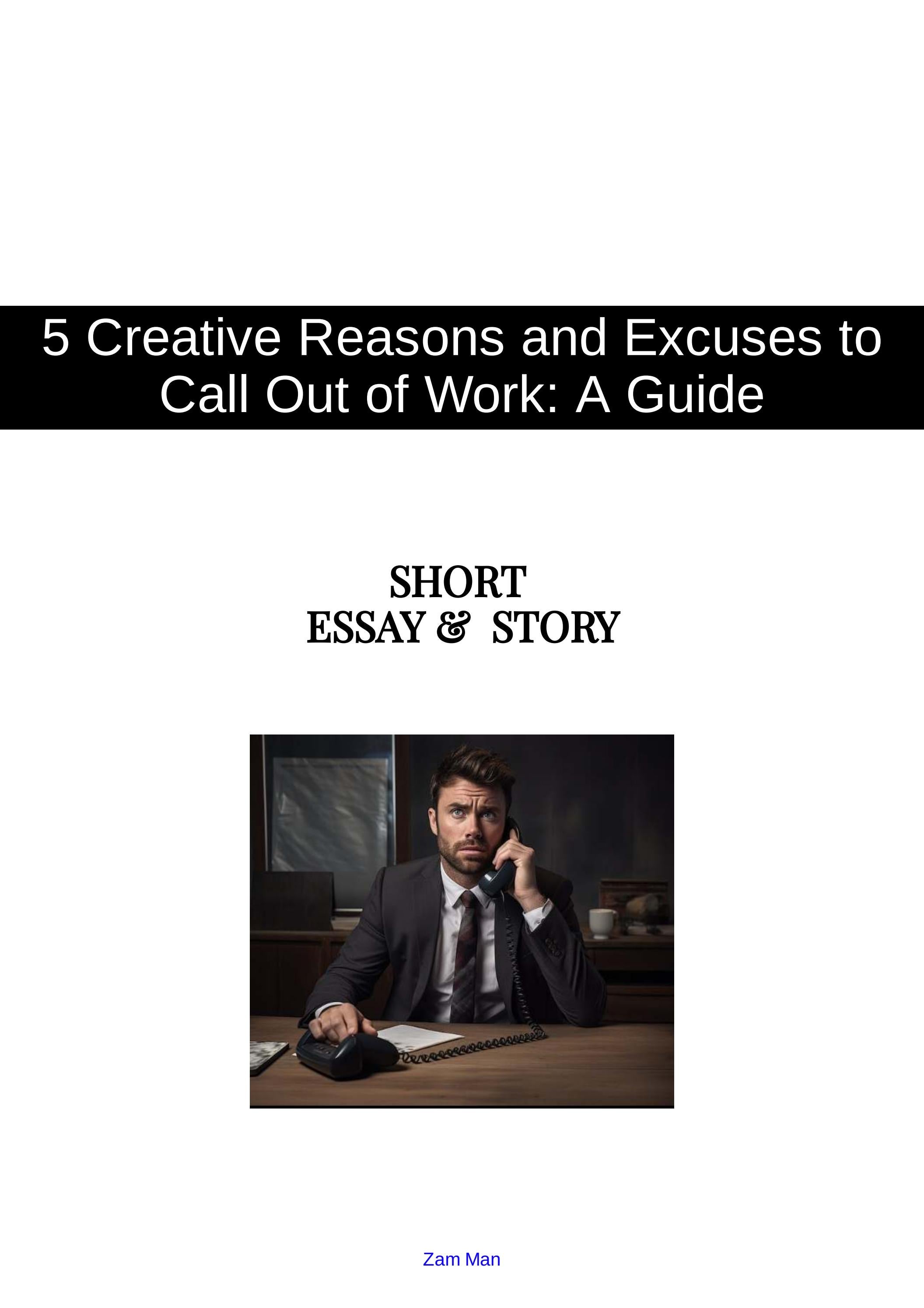 5 Creative Reasons and Excuses to Call Out of Work: A Guide by ...