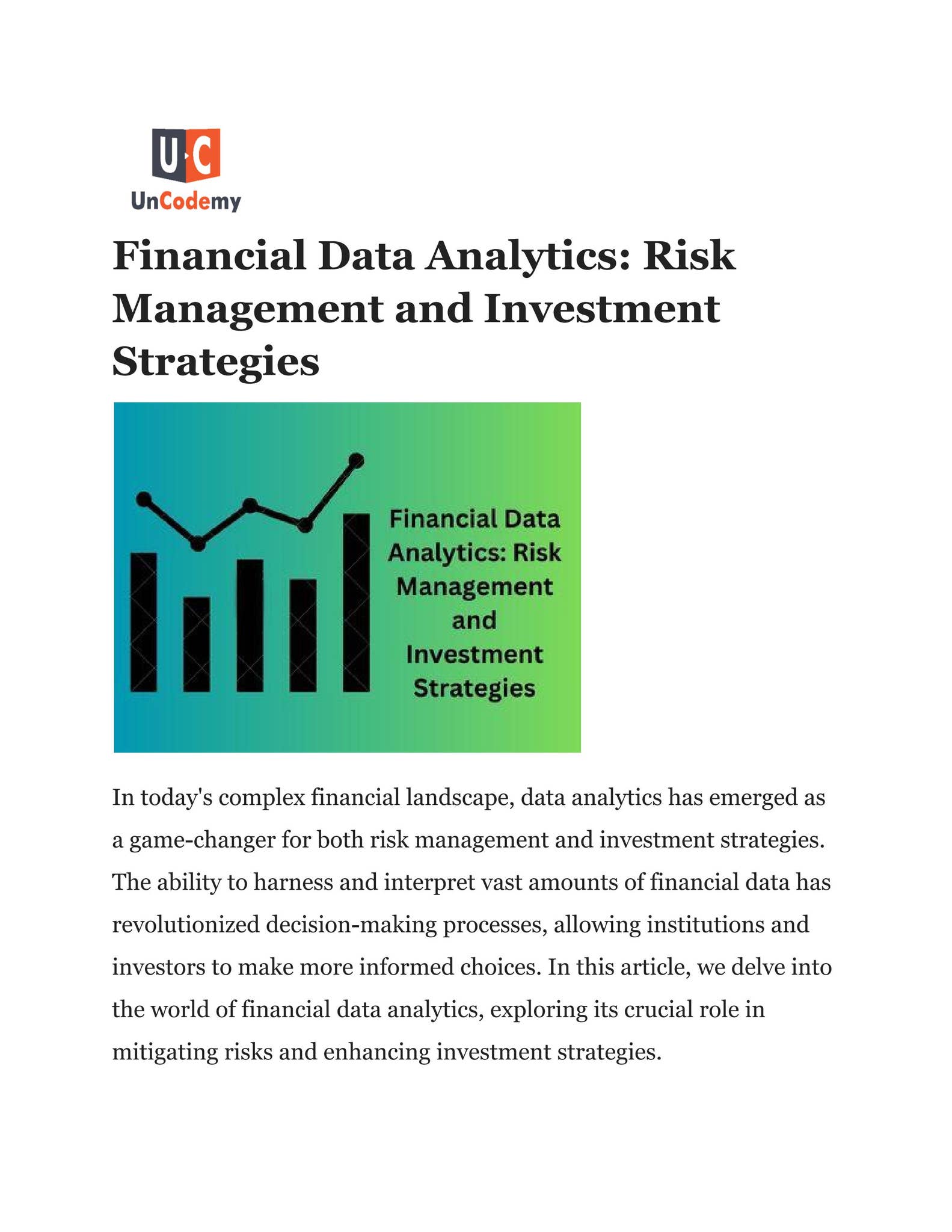 Financial Data Analytics: Risk Management and Investment Strategies by ...