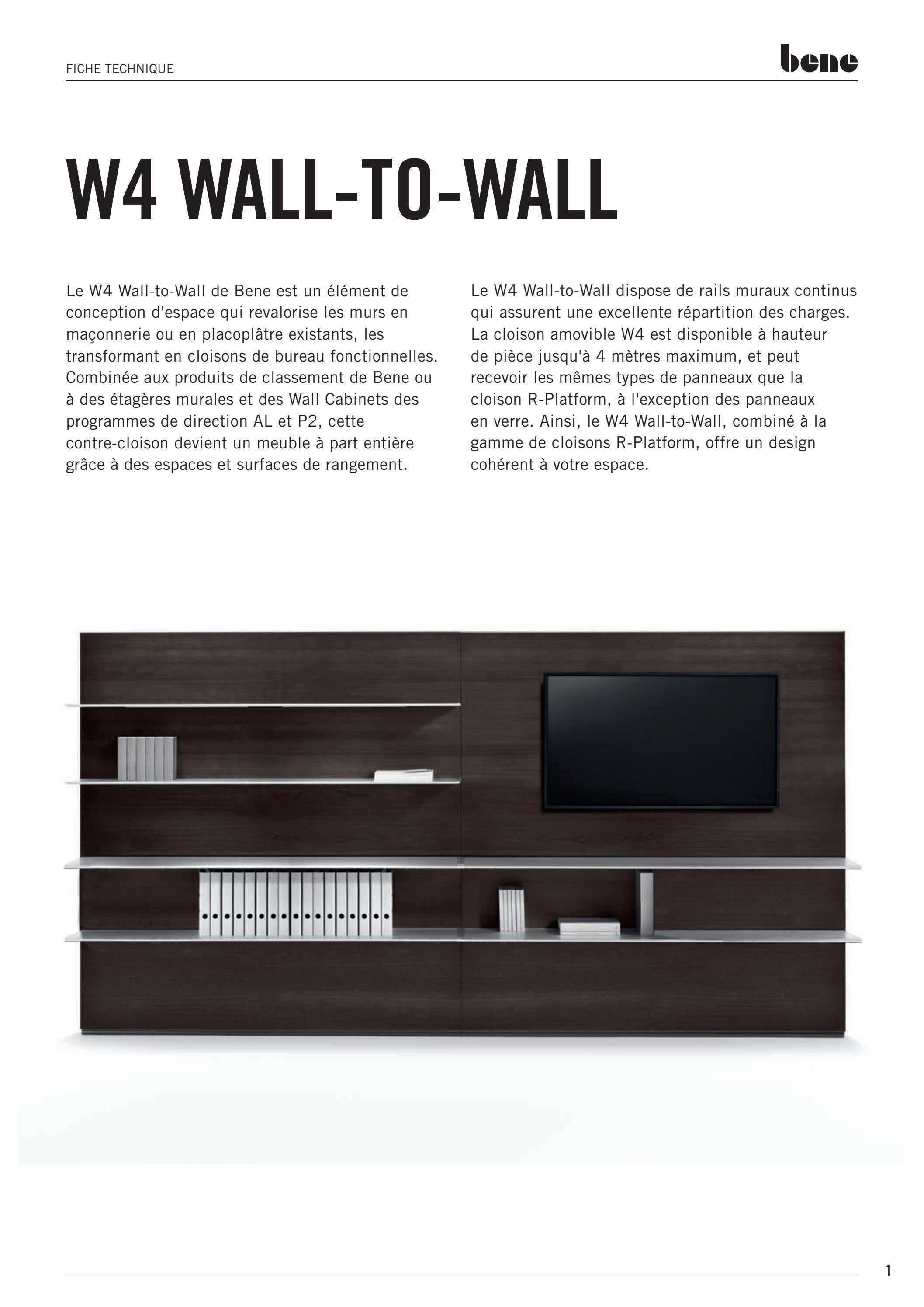 fiche-technique-bene-w4-wall-to-wall by Bene Office - Issuu