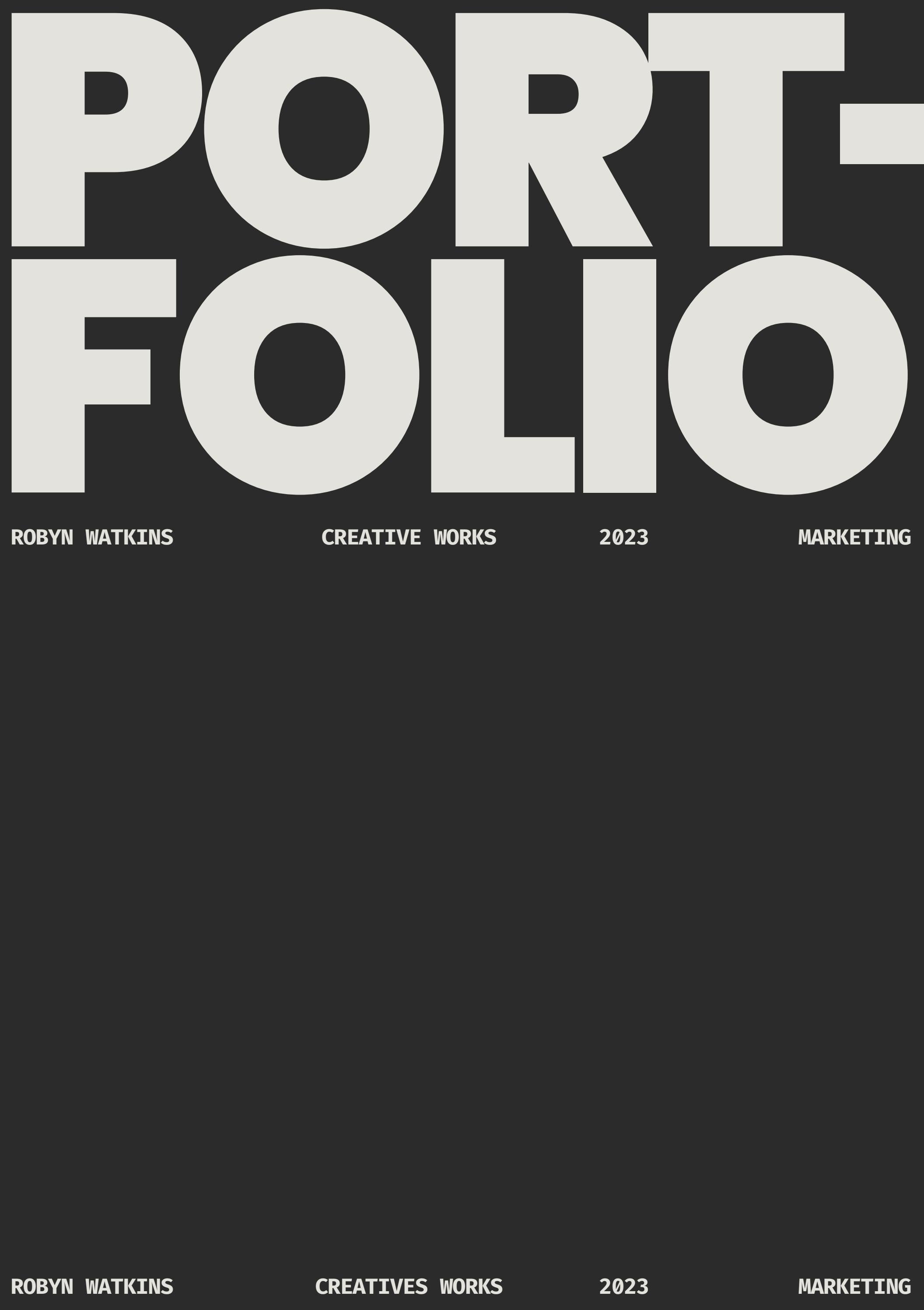 Robyn Watkins Portfolio by Robyn Watkins - Issuu