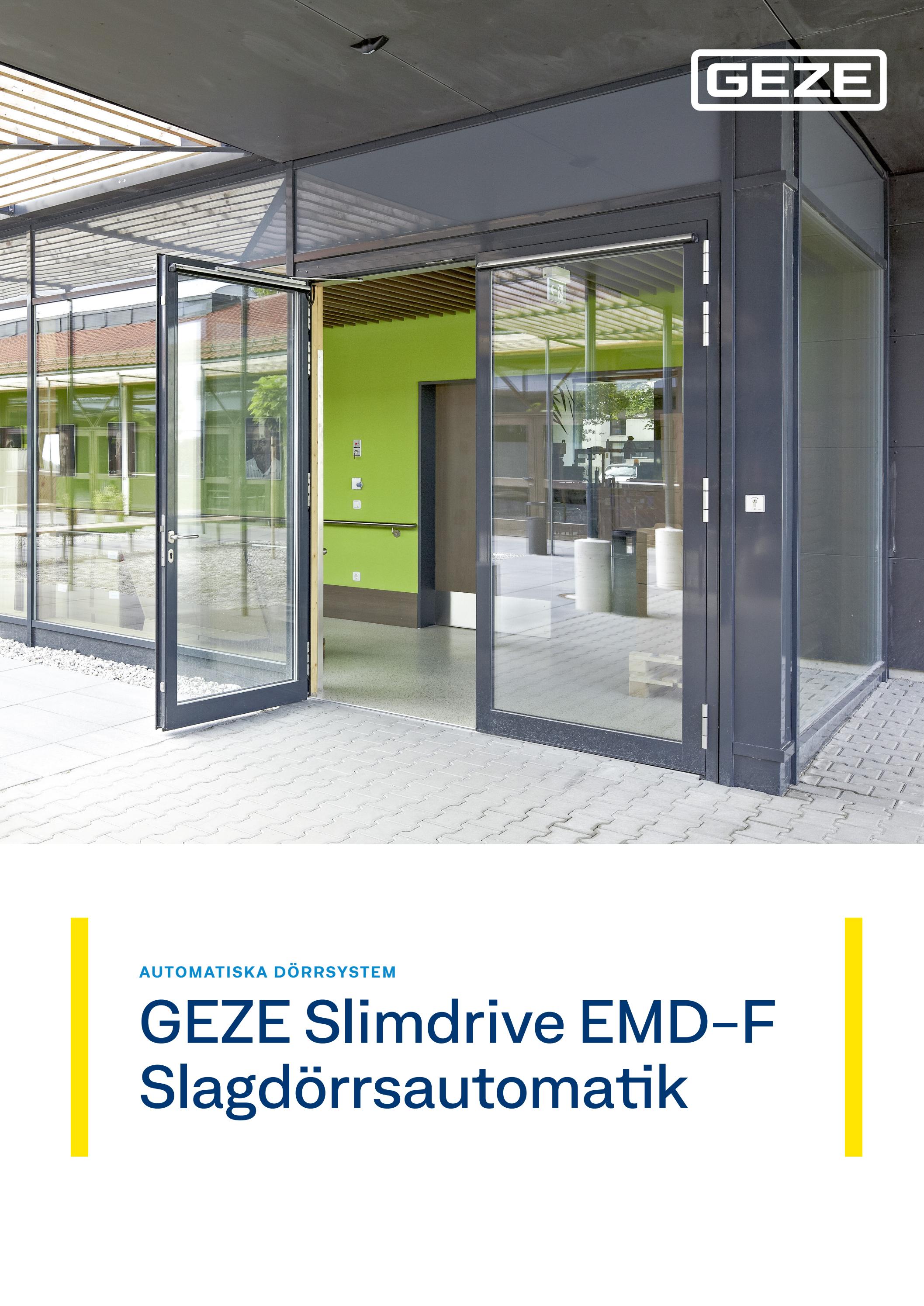 GEZE Slimdrive EMD/EMD-F by GEZEScandinavia - Issuu