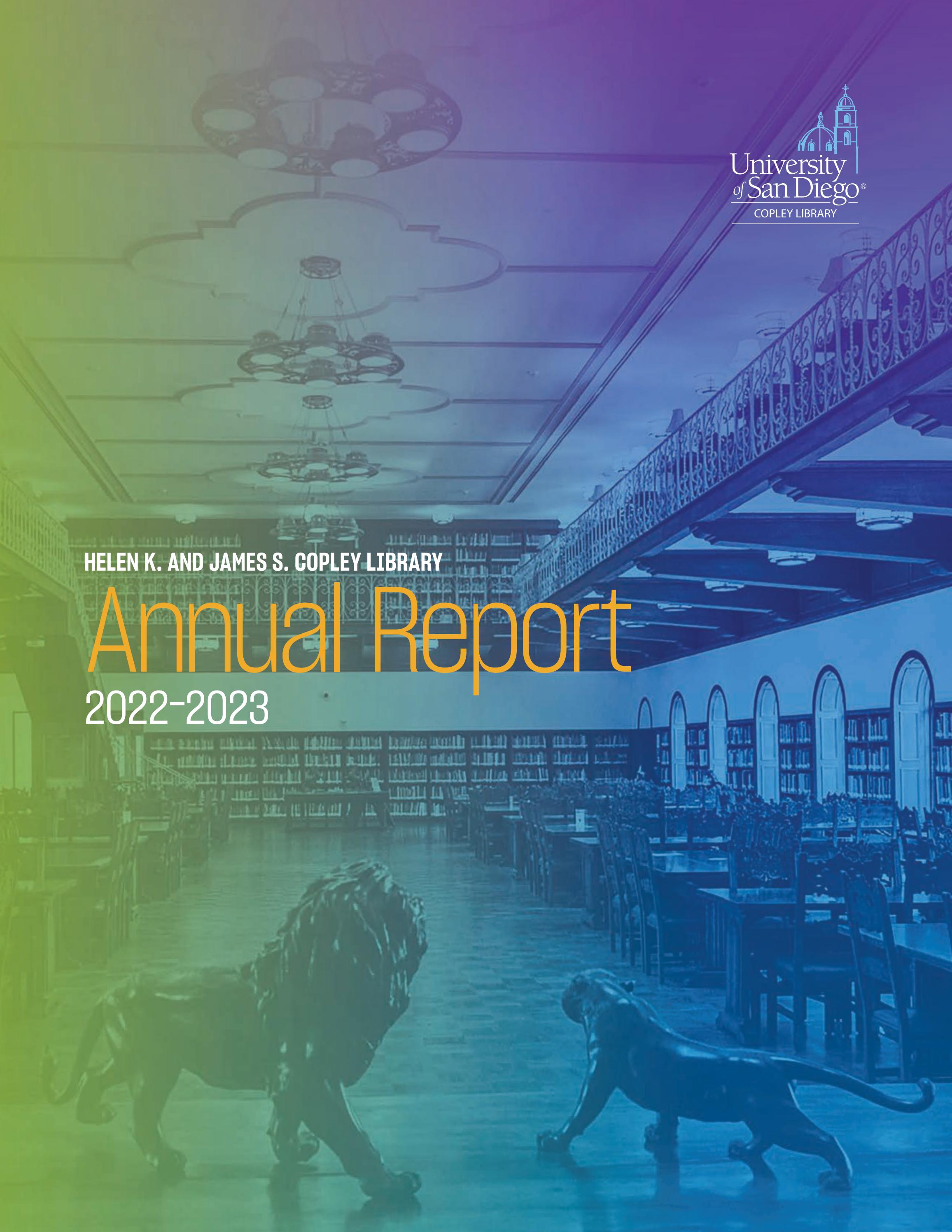 University of San Diego Copley Library Annual Report 2022-23 by ...