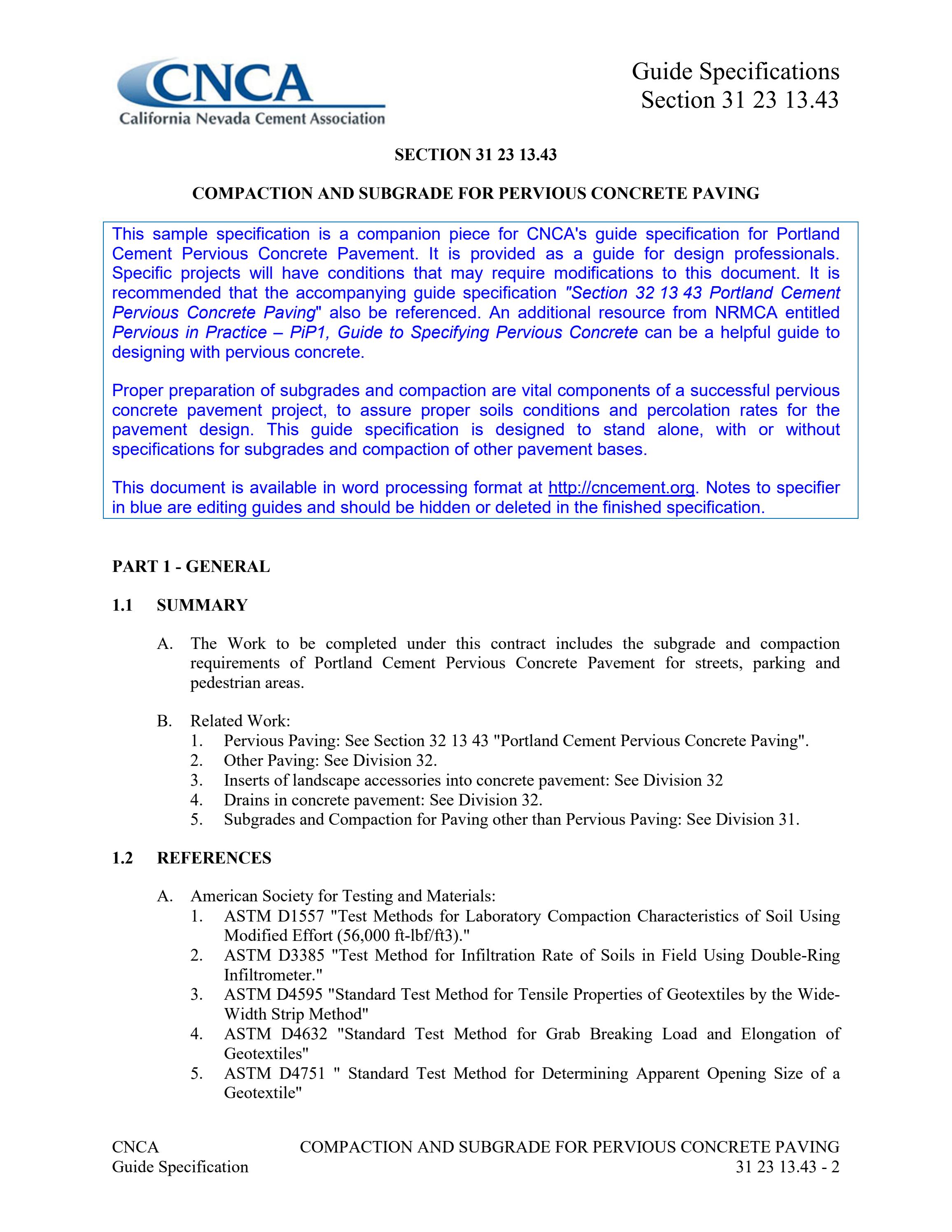 Compaction and Subgrade for Pervious Concrete Paving by California ...