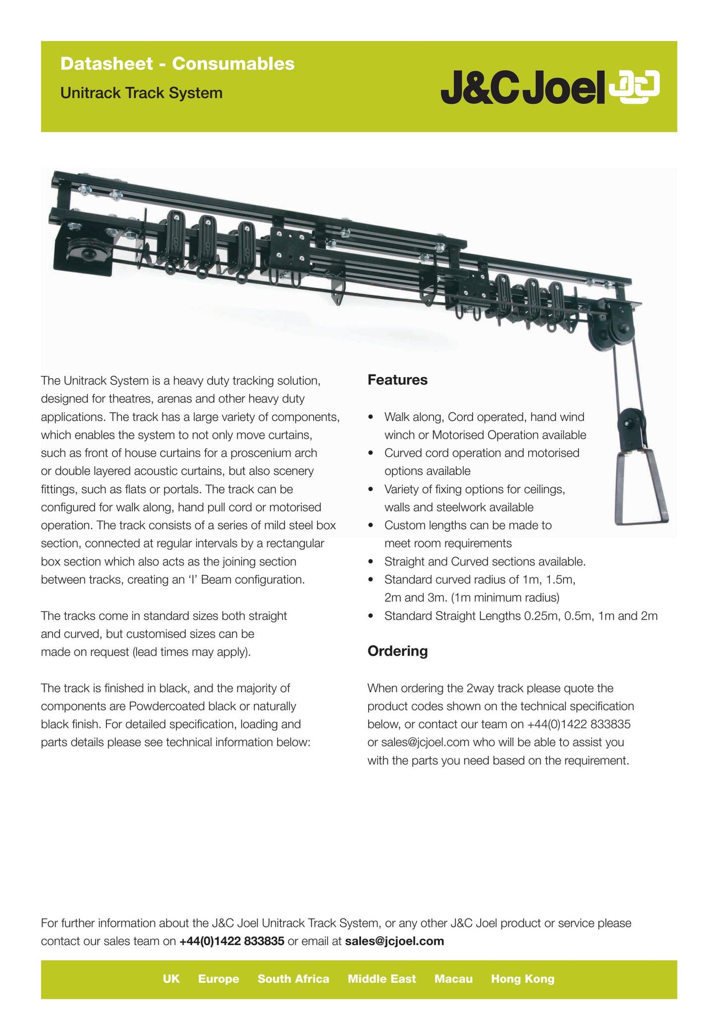 UniTrack - JCJ - Datasheet by J&C Joel Limited - Issuu