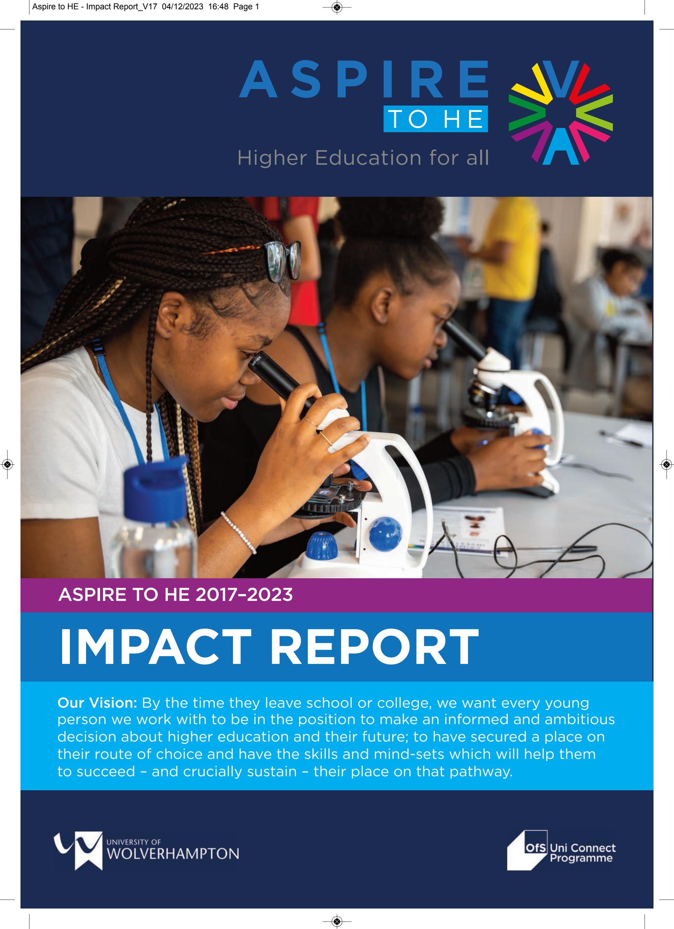 Aspire to HE - Impact Report by University of Wolverhampton - Issuu