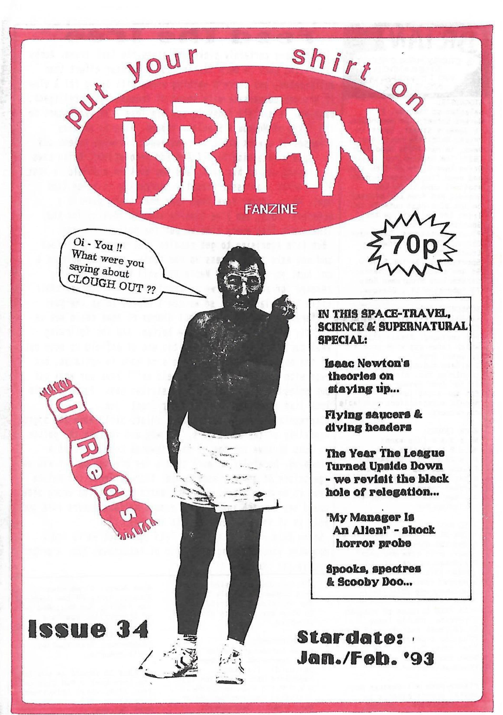 Brian Fanzine - Issue 34 - January / February 1993 - Nottingham Forest ...
