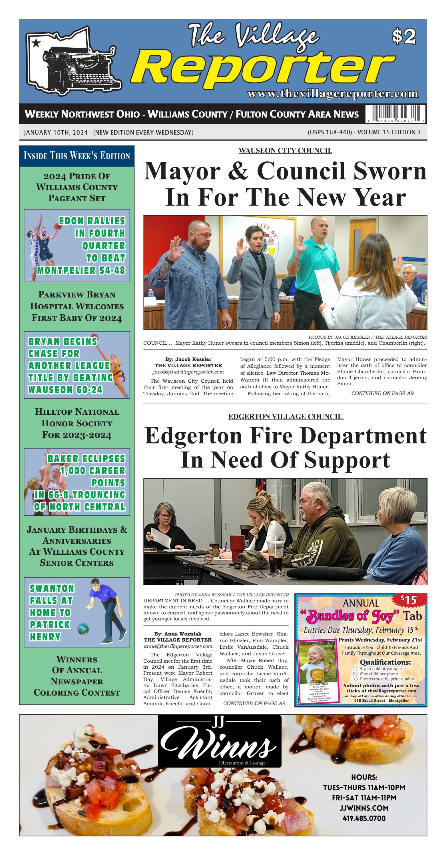 The Village Reporter - January 10th, 2024 by Village_Reporter - Issuu