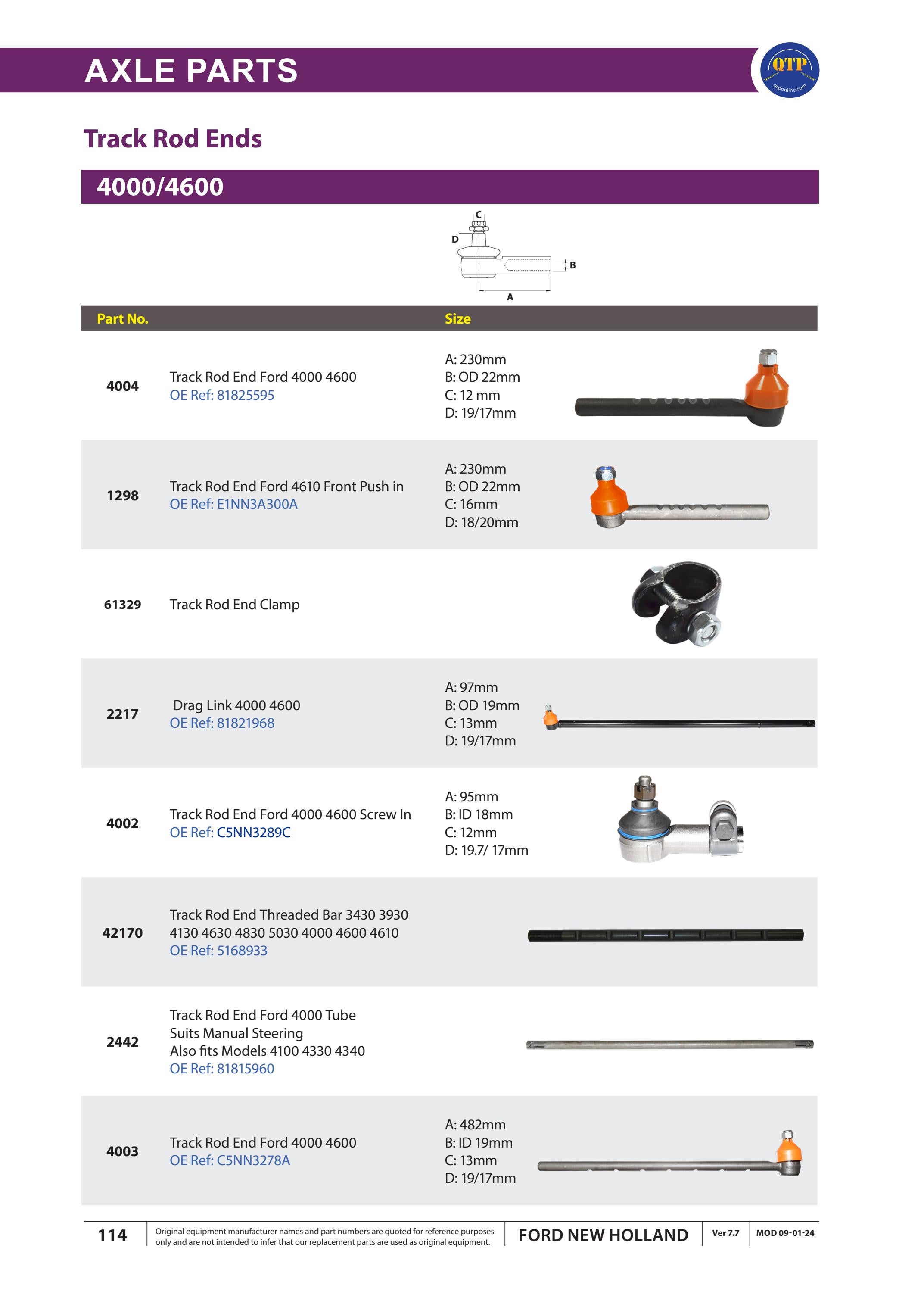 Ford New Holland Parts Catalogue! by Quality Tractor Parts - Issuu