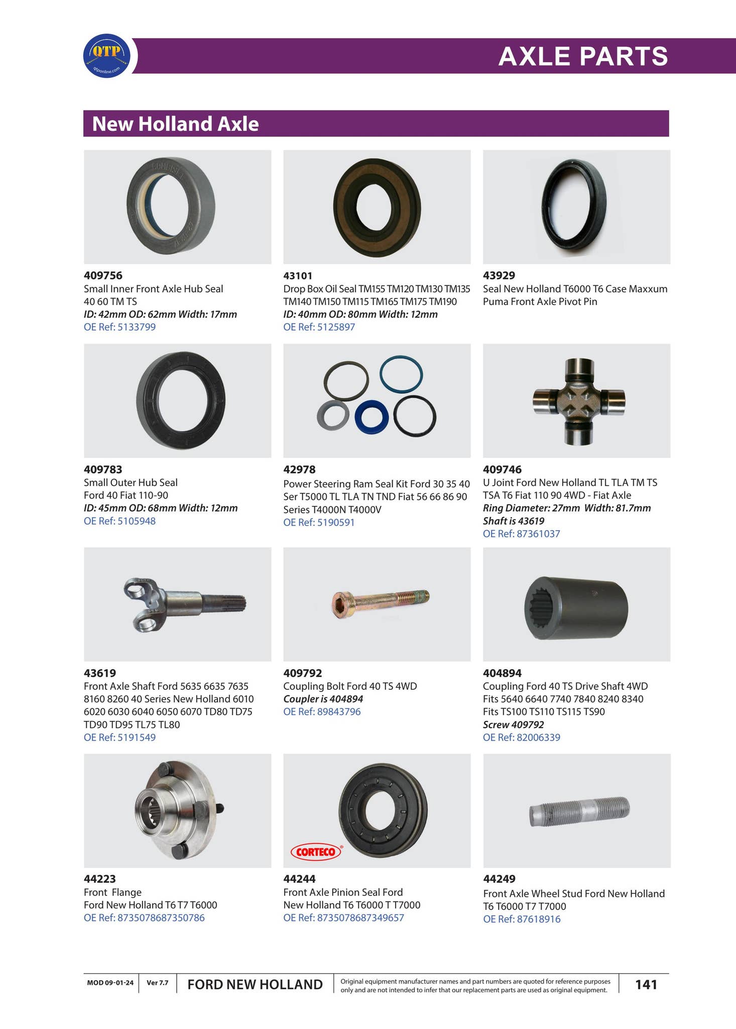 Ford New Holland Parts Catalogue! by Quality Tractor Parts - Issuu