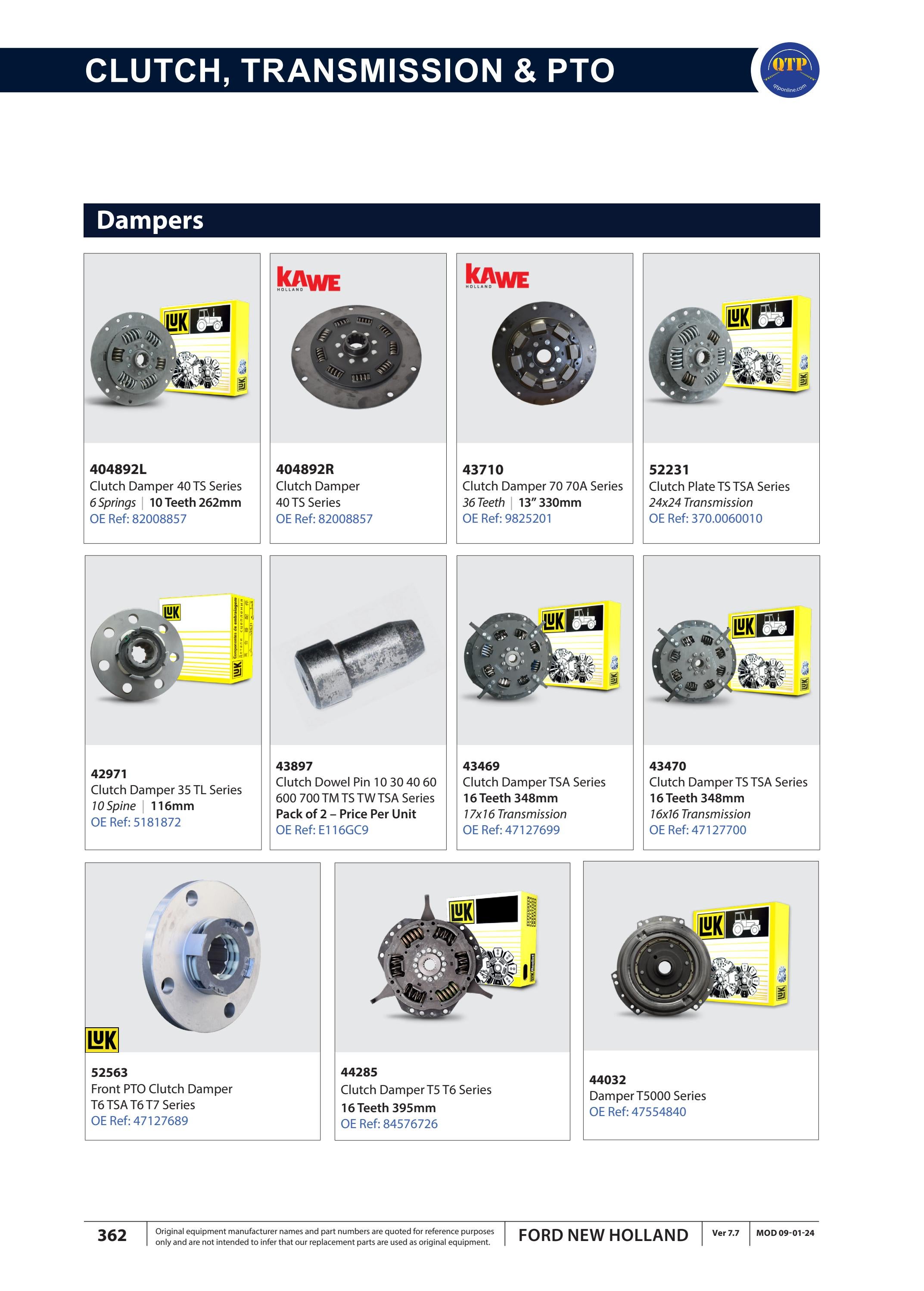 Ford New Holland Parts Catalogue! by Quality Tractor Parts - Issuu