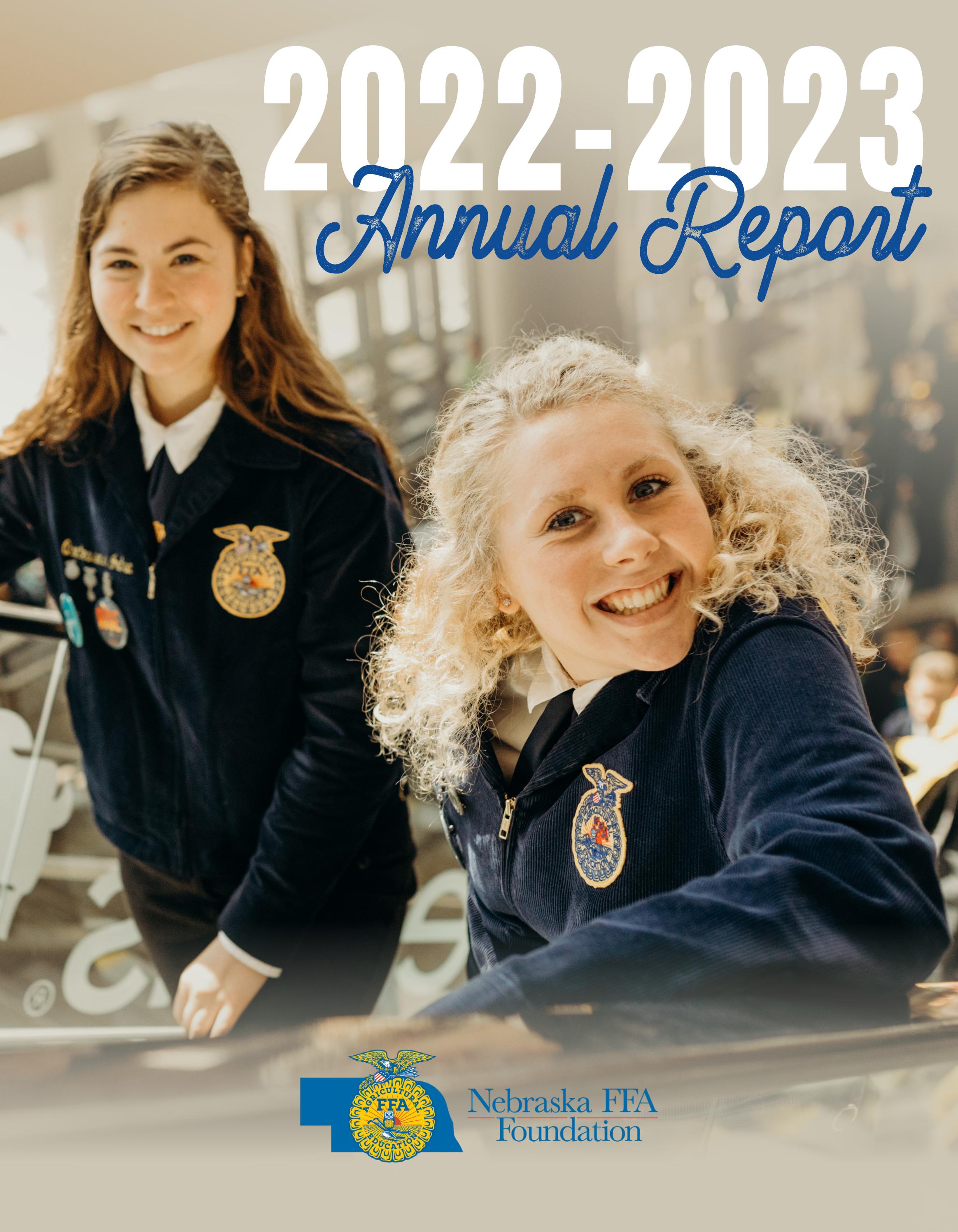 2022-2023 Annual Report by Nebraska FFA Foundation - Issuu