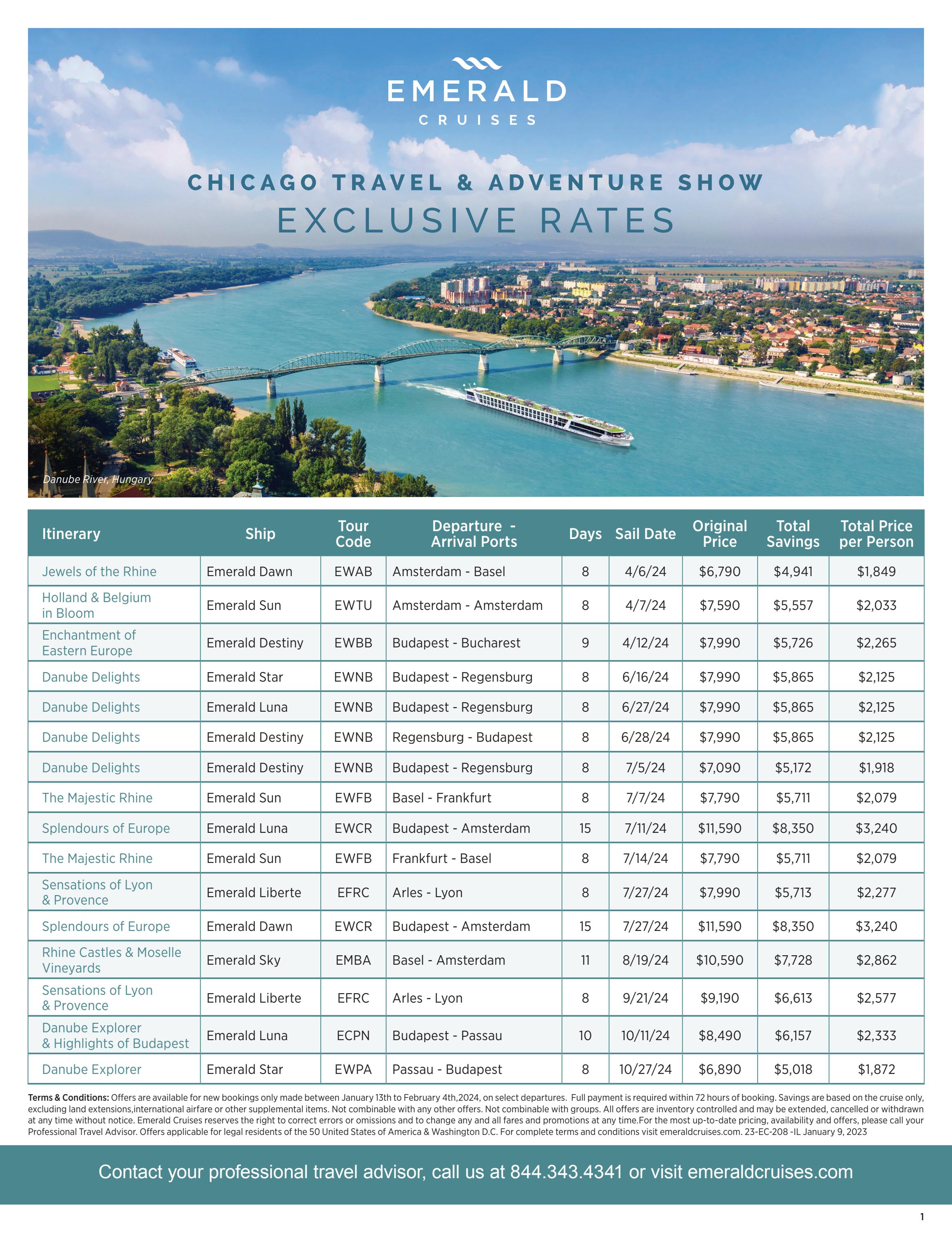 Emerald - Chicago Travel & Adventure Show - River & Ocean Flyers by ...