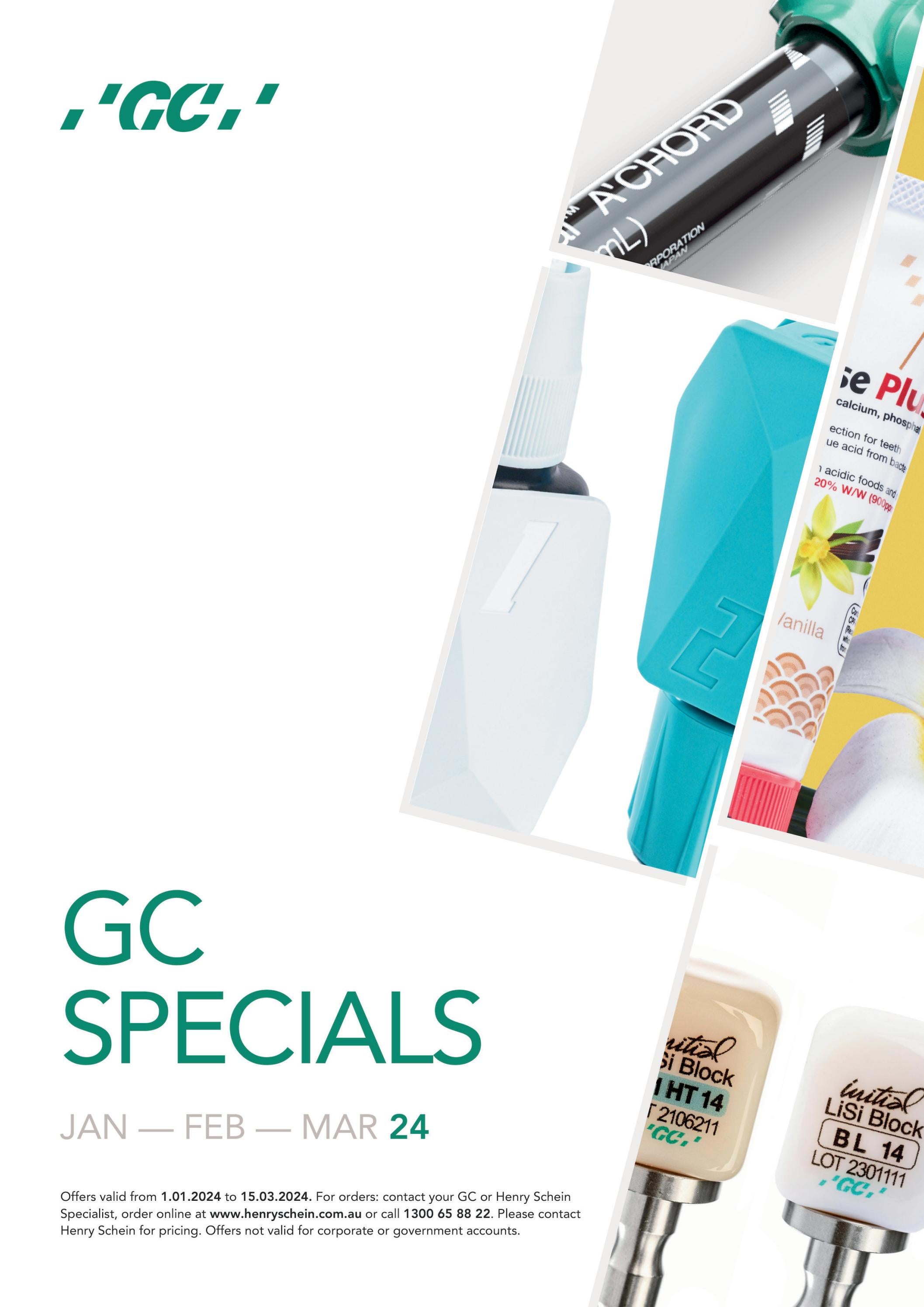 GC Q1 Quarterly Promotions by Henry Schein Australia - Issuu