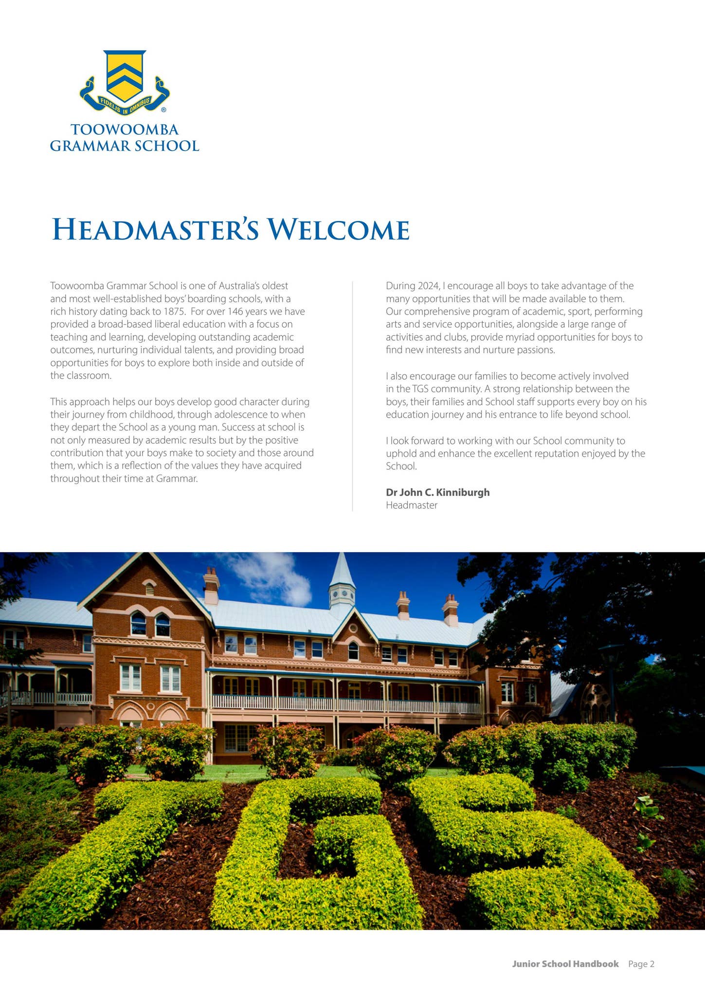 TGS School Handbook - Junior School by toowoombagrammarschool - Issuu