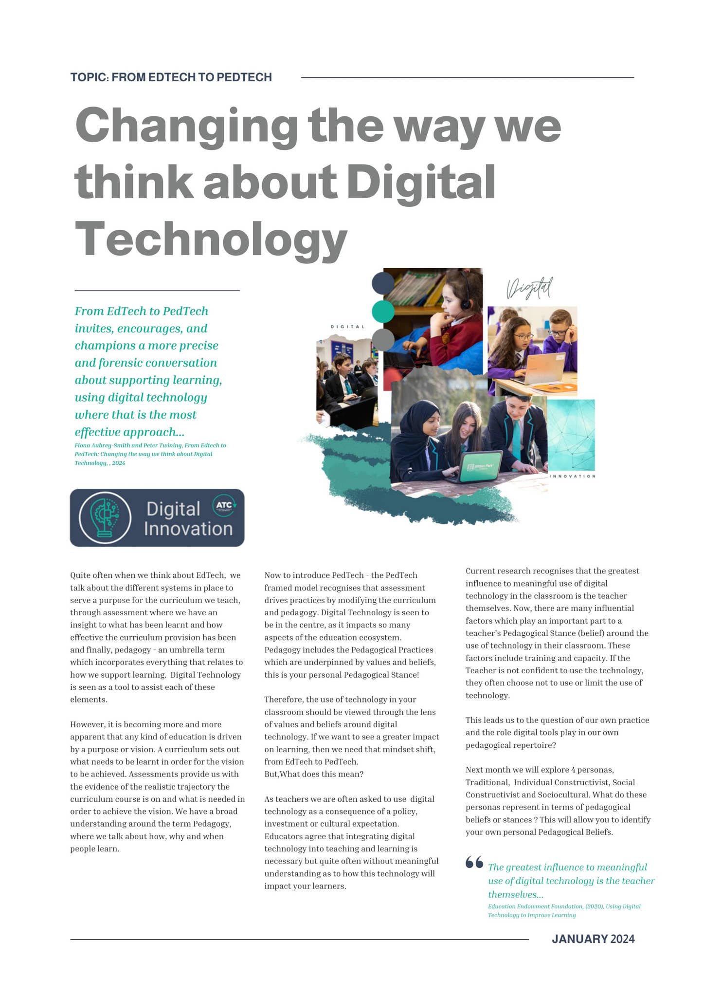 PedTech Insights January 2024 by AtCTrust - Issuu