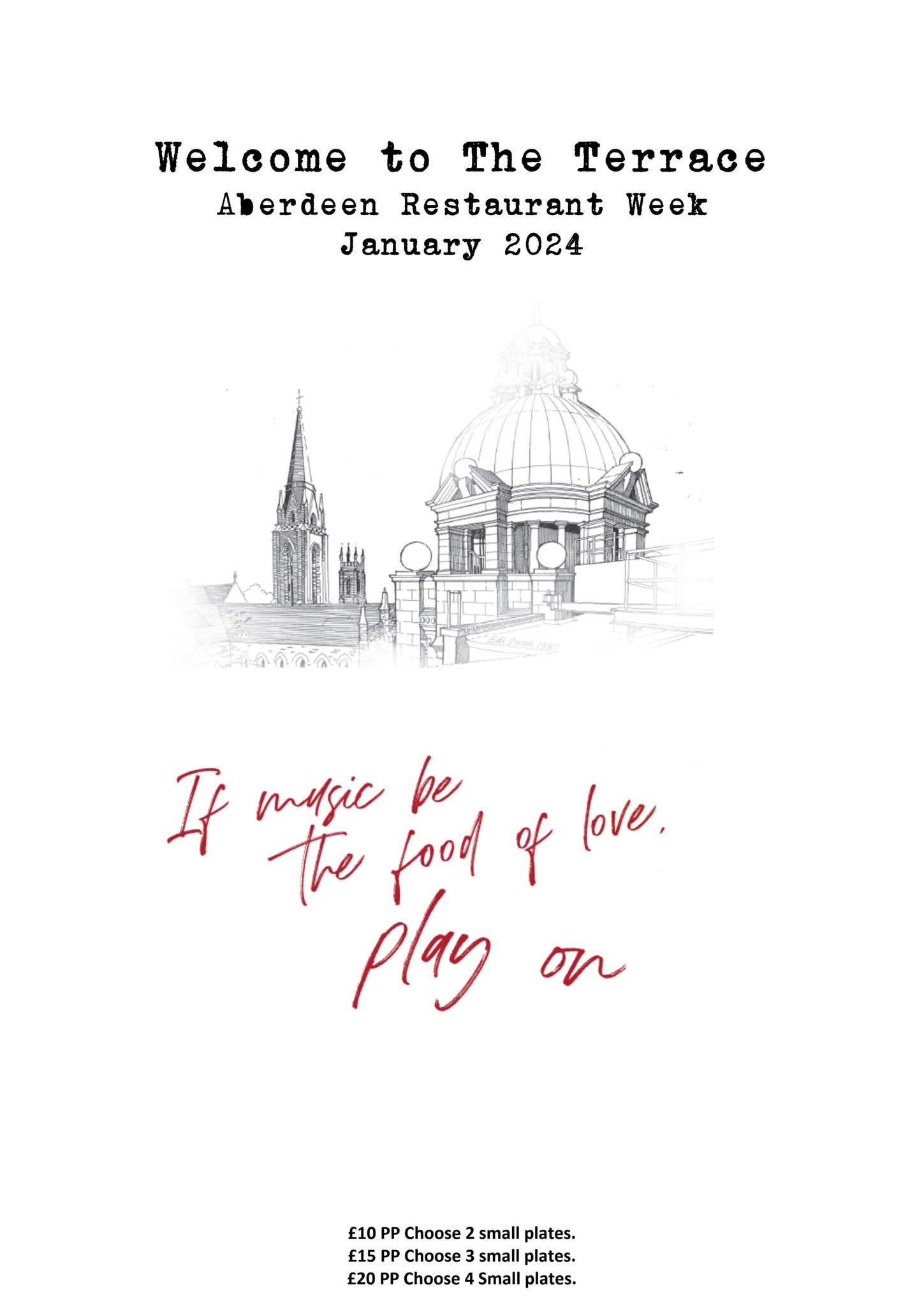 Aberdeen Restaurant Week 24 January Menu by Aberdeen Performing Arts ...