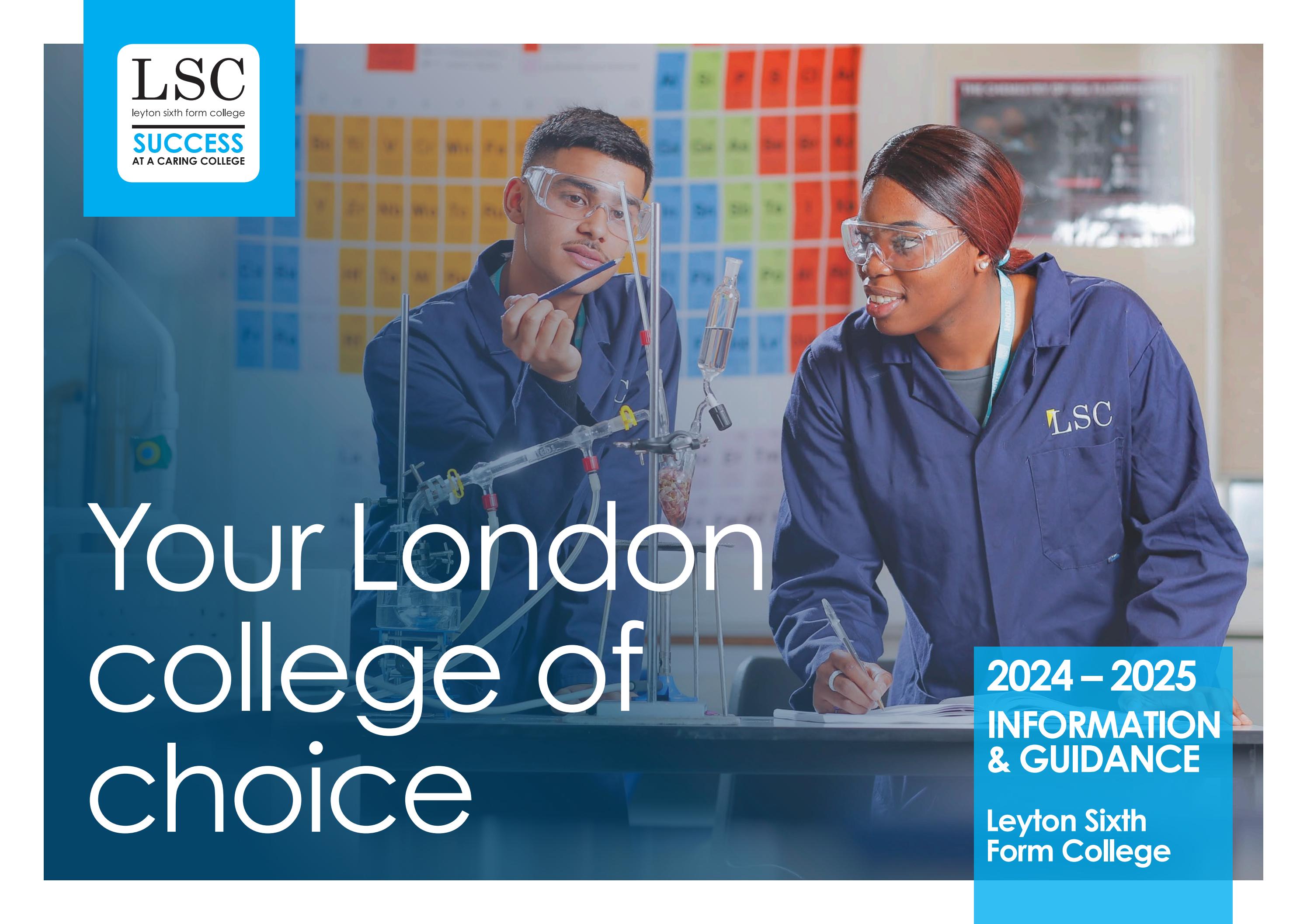 Leyton Sixth Form College Information & Guidance 2024 - 2025 by ...