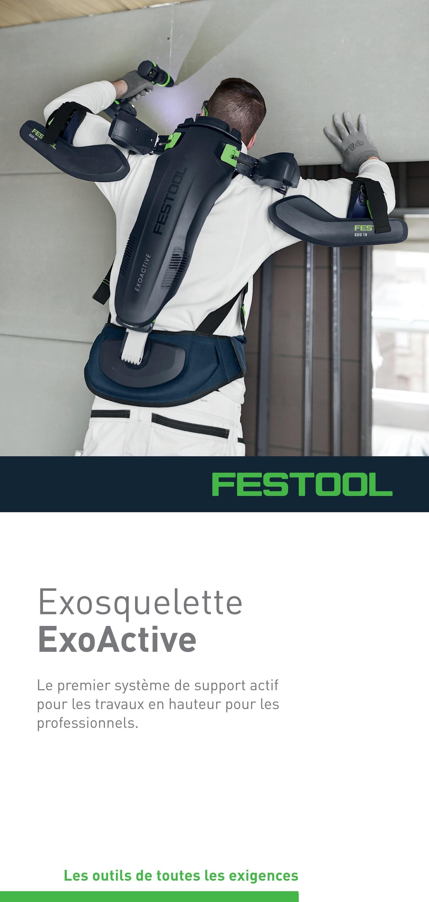 L'exosquelette ExoActive de Festool by Festool Belgium - Issuu