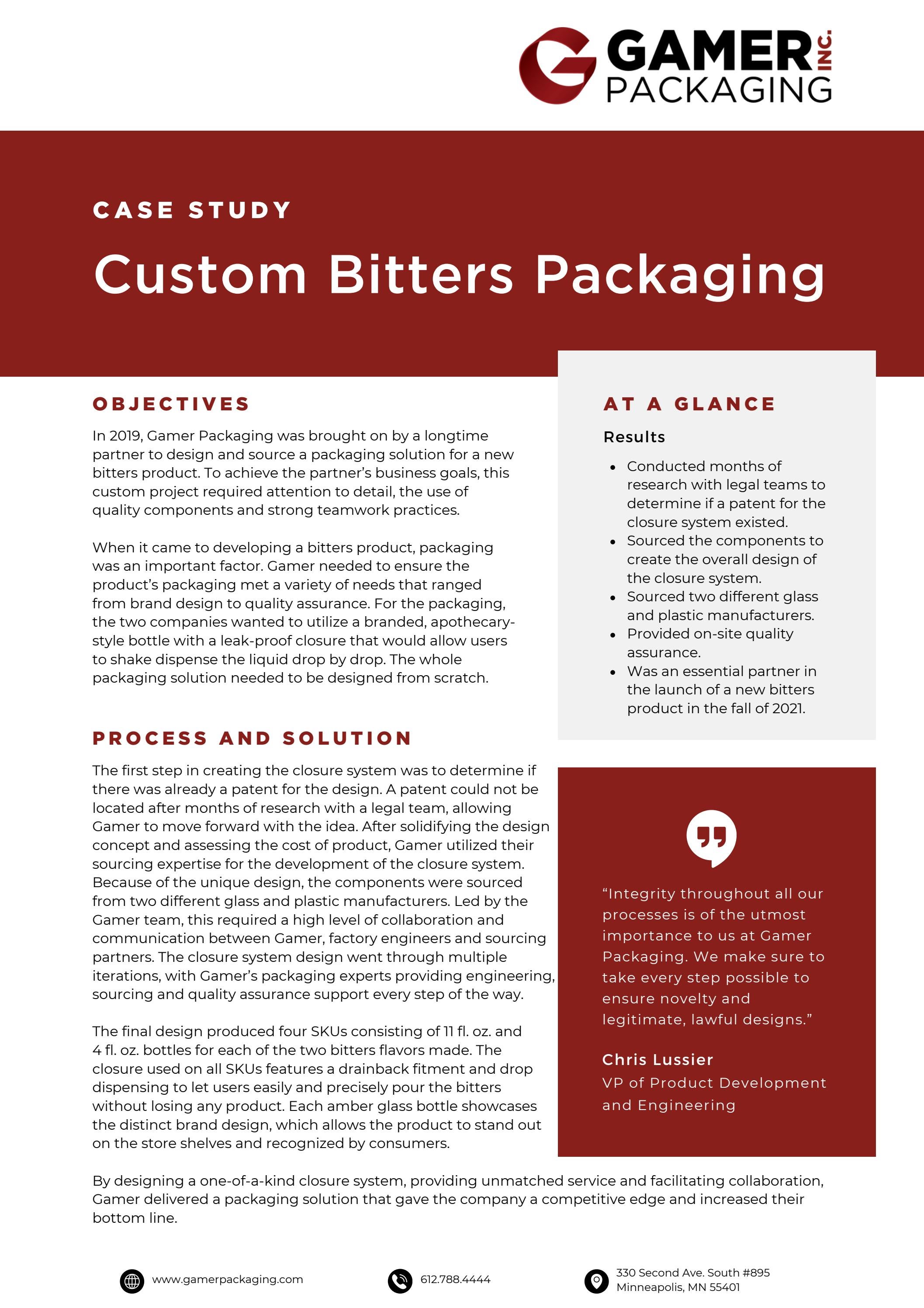 Case Study: Custom Bitters Packaging by gamerpackaging - Issuu