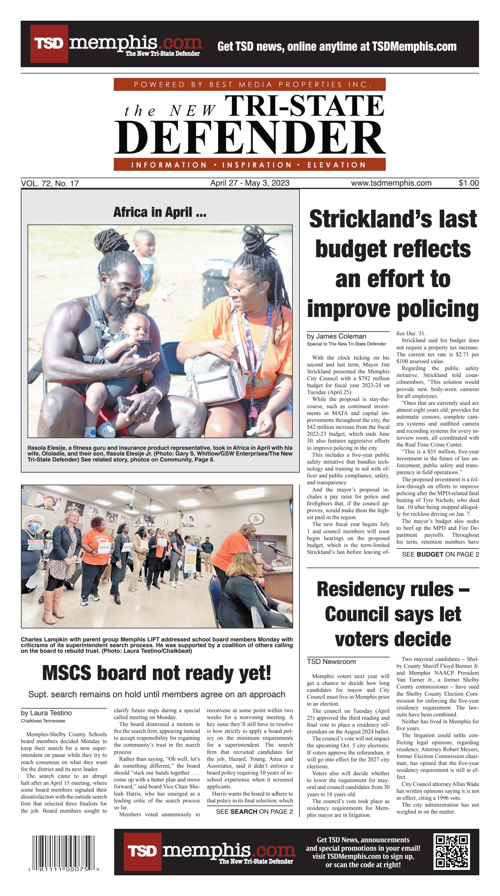 The New Tri-State Defender - April 27-May 3, 2023 by The New Tri-State ...