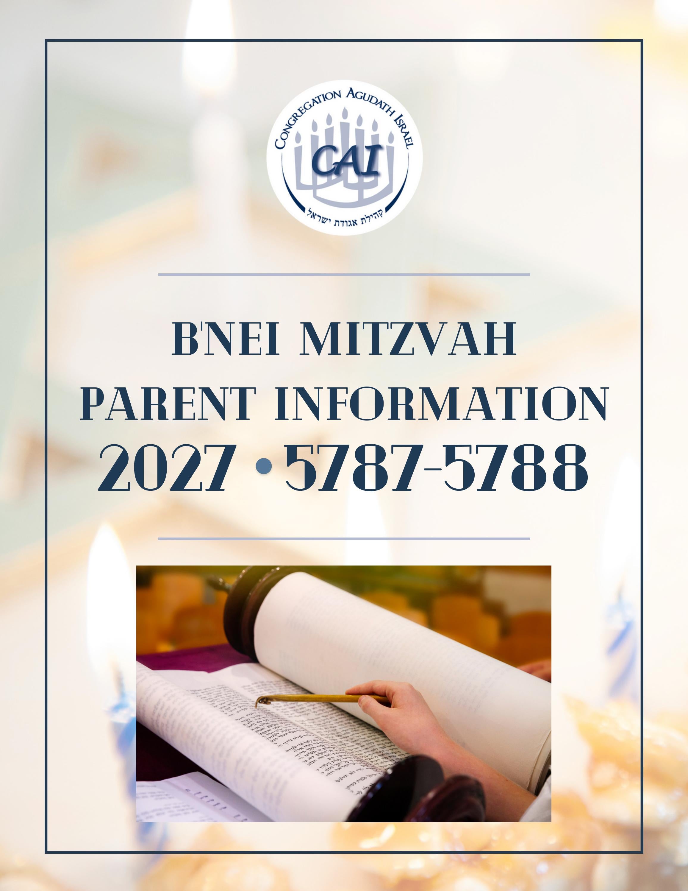 2027 B'nei Mitzvah Parent Information Packet by CongregationAgudathIsrael - Issuu