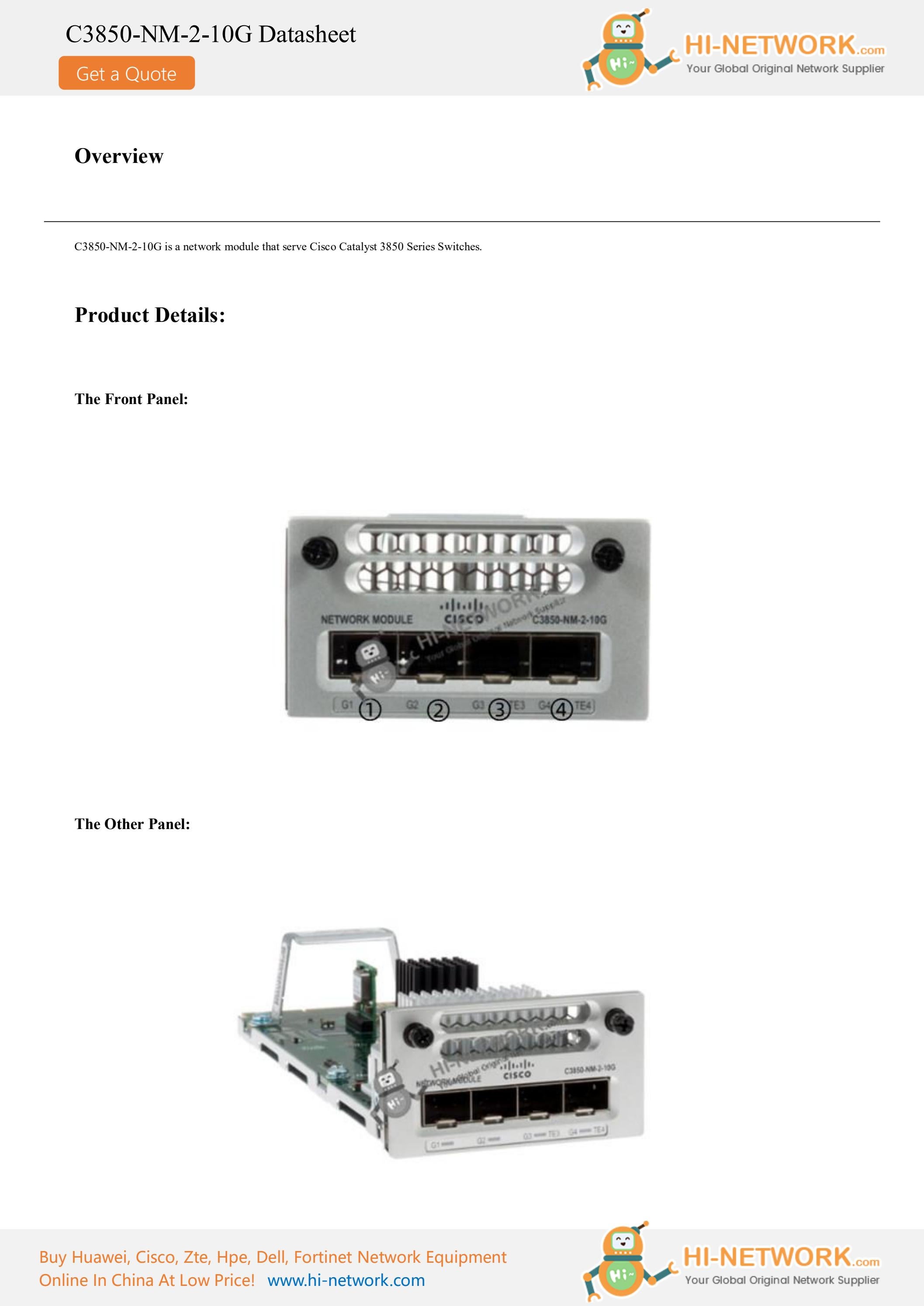 cisco-c3850-nm-2-10g-datasheet.pdf by Hi-Network - Issuu