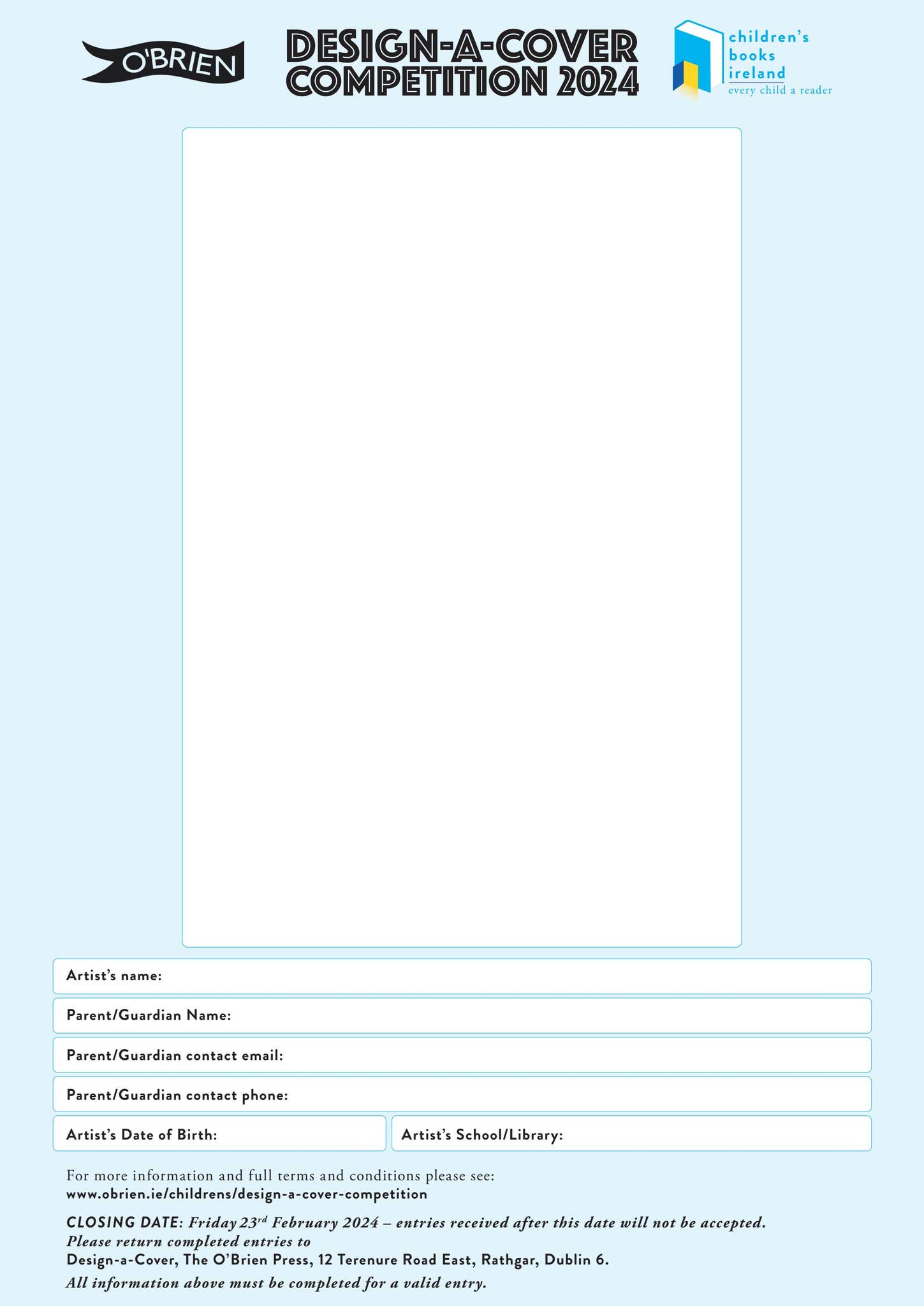 Design a Cover Competition Entry Form by The O'Brien Press Ltd - Issuu