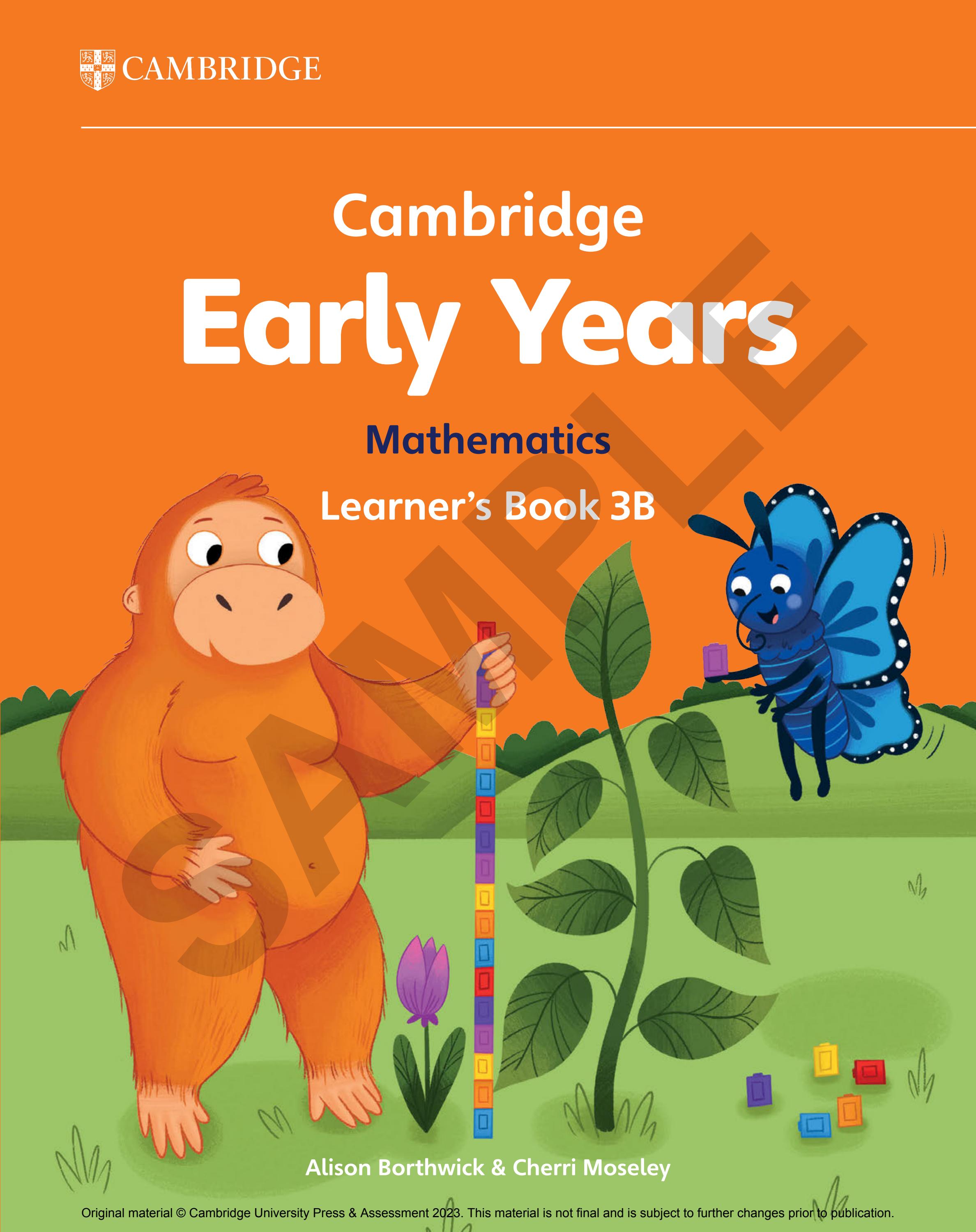 Cambridge Early Years Mathematics Learner's Book 3B by Cambridge ...