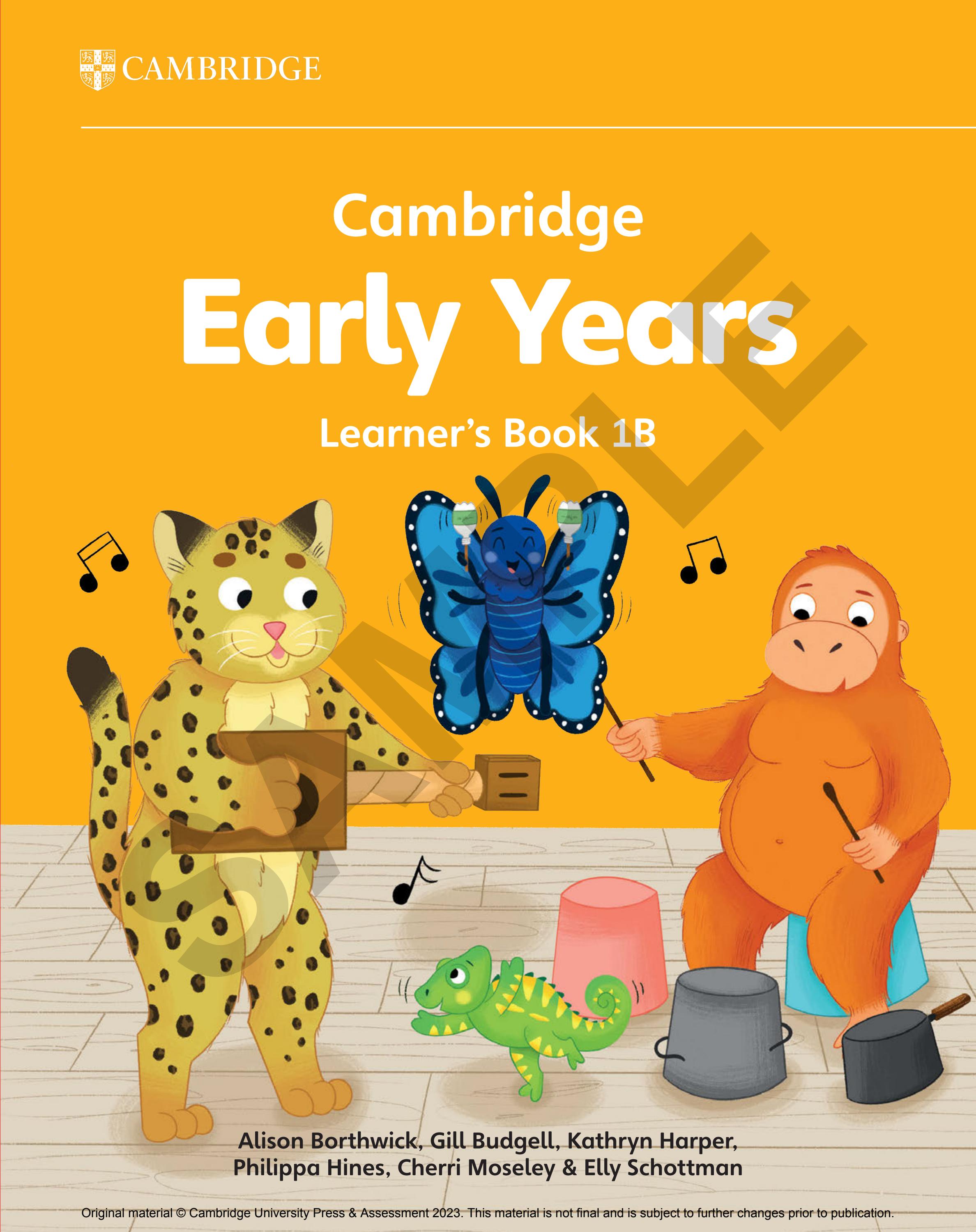 Cambridge Early Years Learner's Book 1B by Cambridge International ...