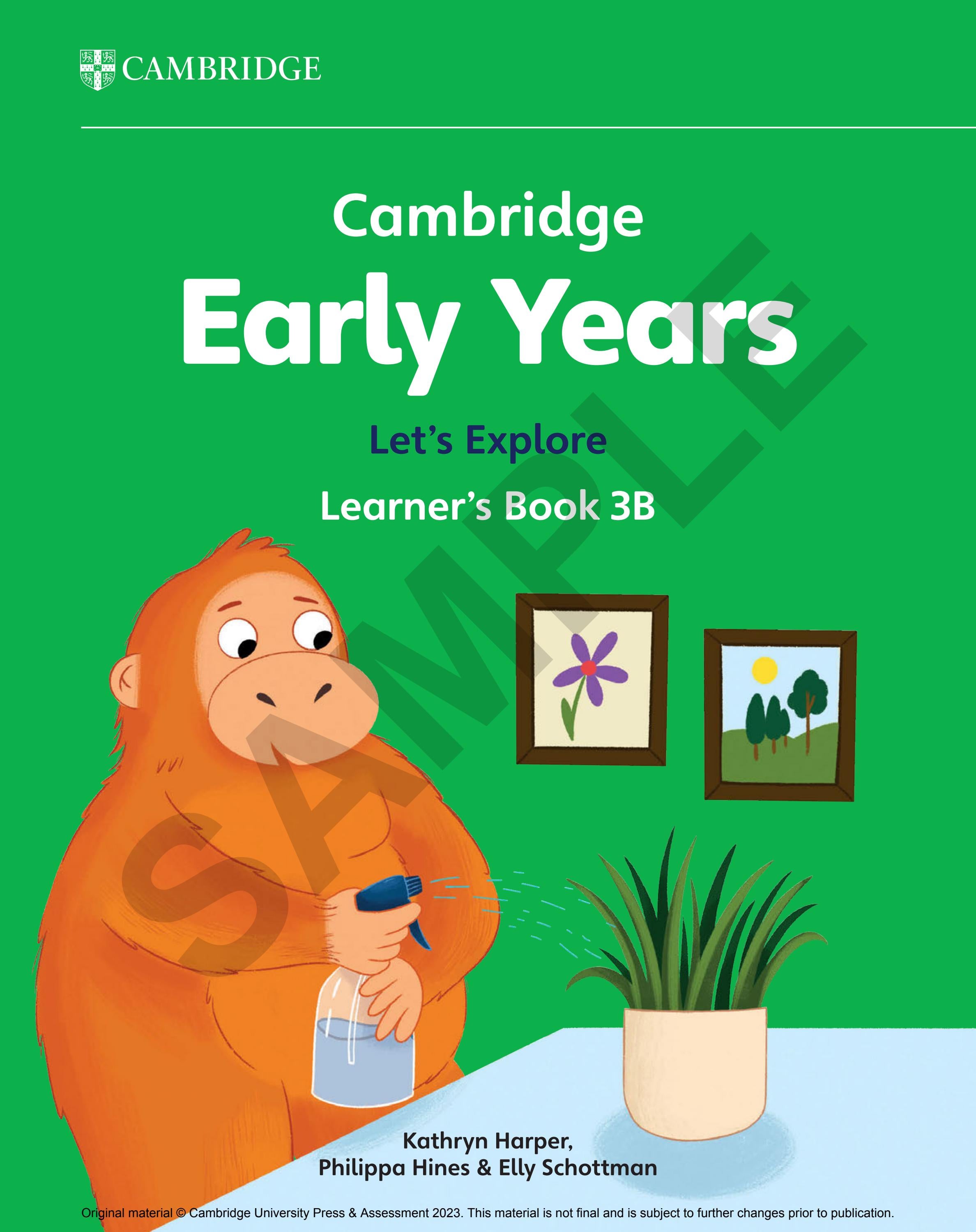 Cambridge Early Years Let's Explore Learner's Book 3B by Cambridge ...