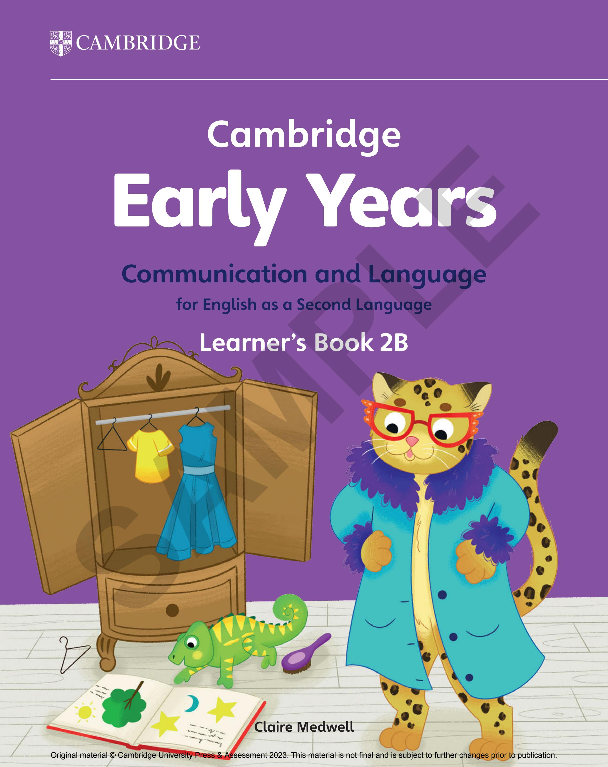 Cambridge Early Years Communication and Language (English as a Second ...