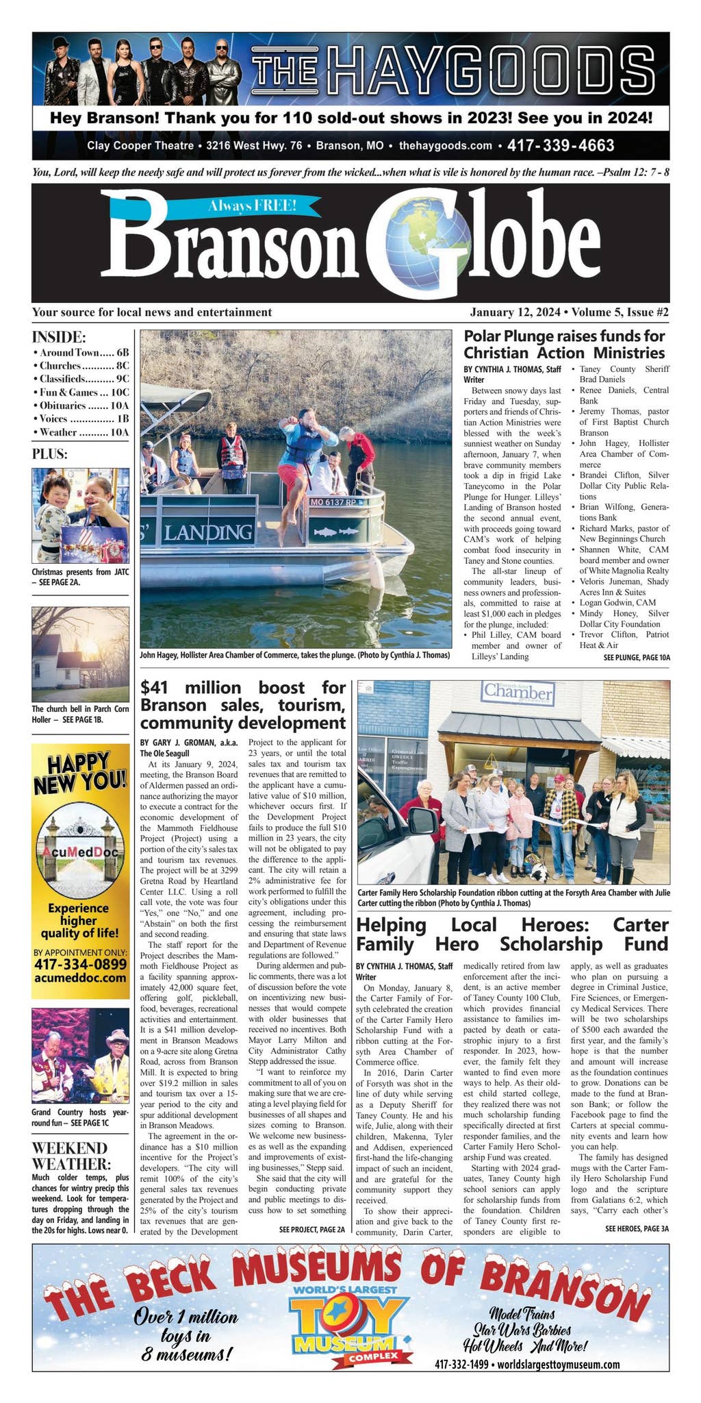 Branson Globe, January 12, 2024 by bransonglobe - Issuu