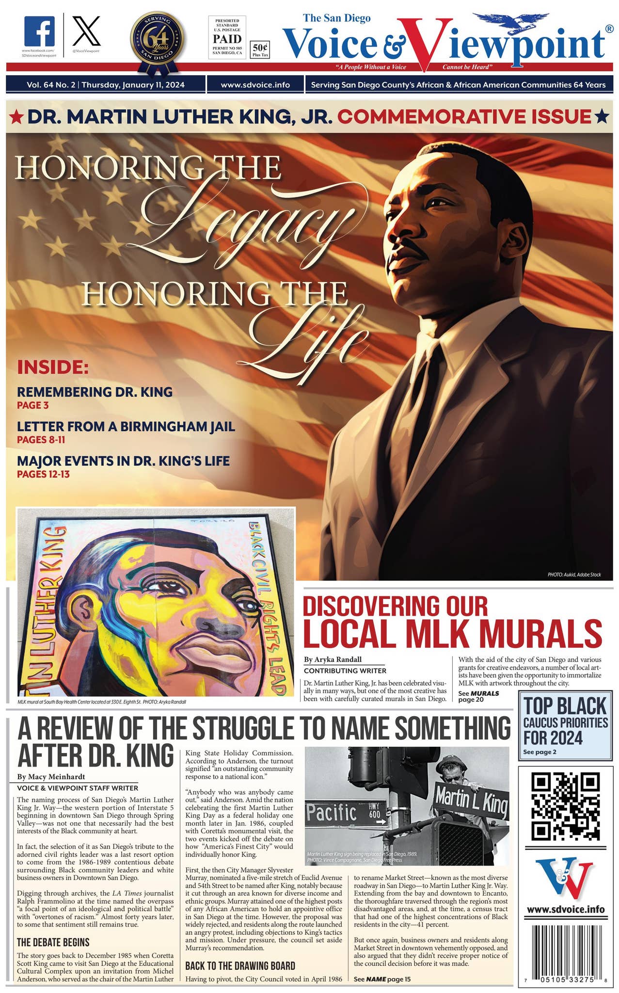 Vol. 64 No. 2 Thursday, January 11, 2024 by SD Voice & Viewpoint - Issuu